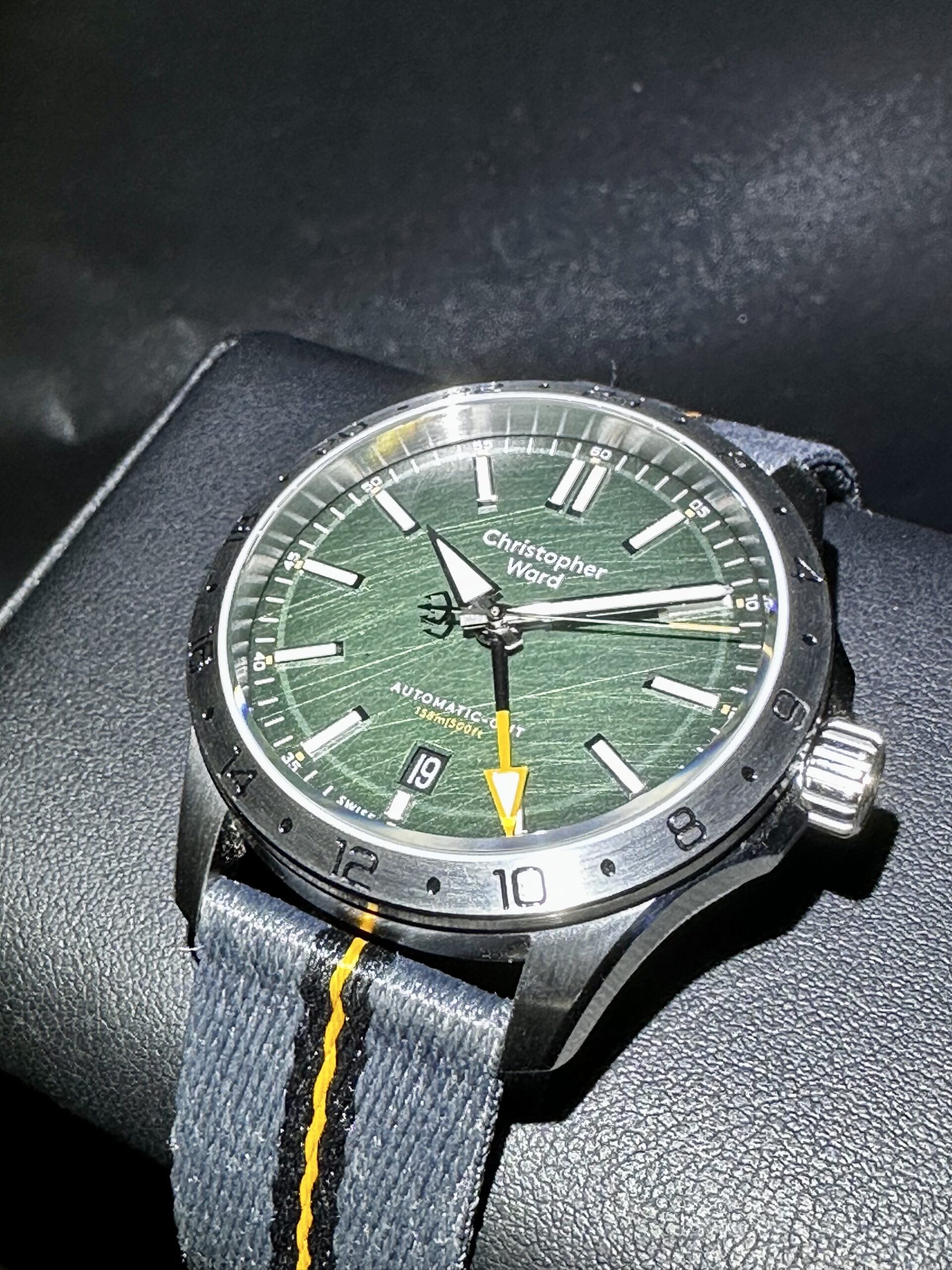 CHRISTOPHER WARD C63 Sealander GMT Hunter Green Dial Swiss Automatic ...