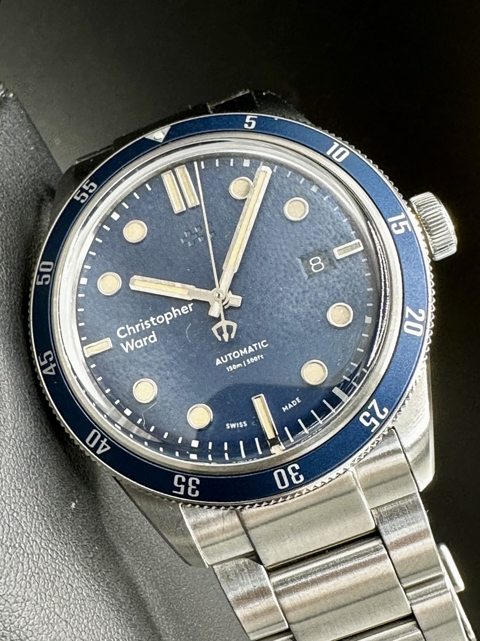 CHRISTOPHER WARD C65 Trident Diver Blue Swiss Automatic 41mm 150m ...