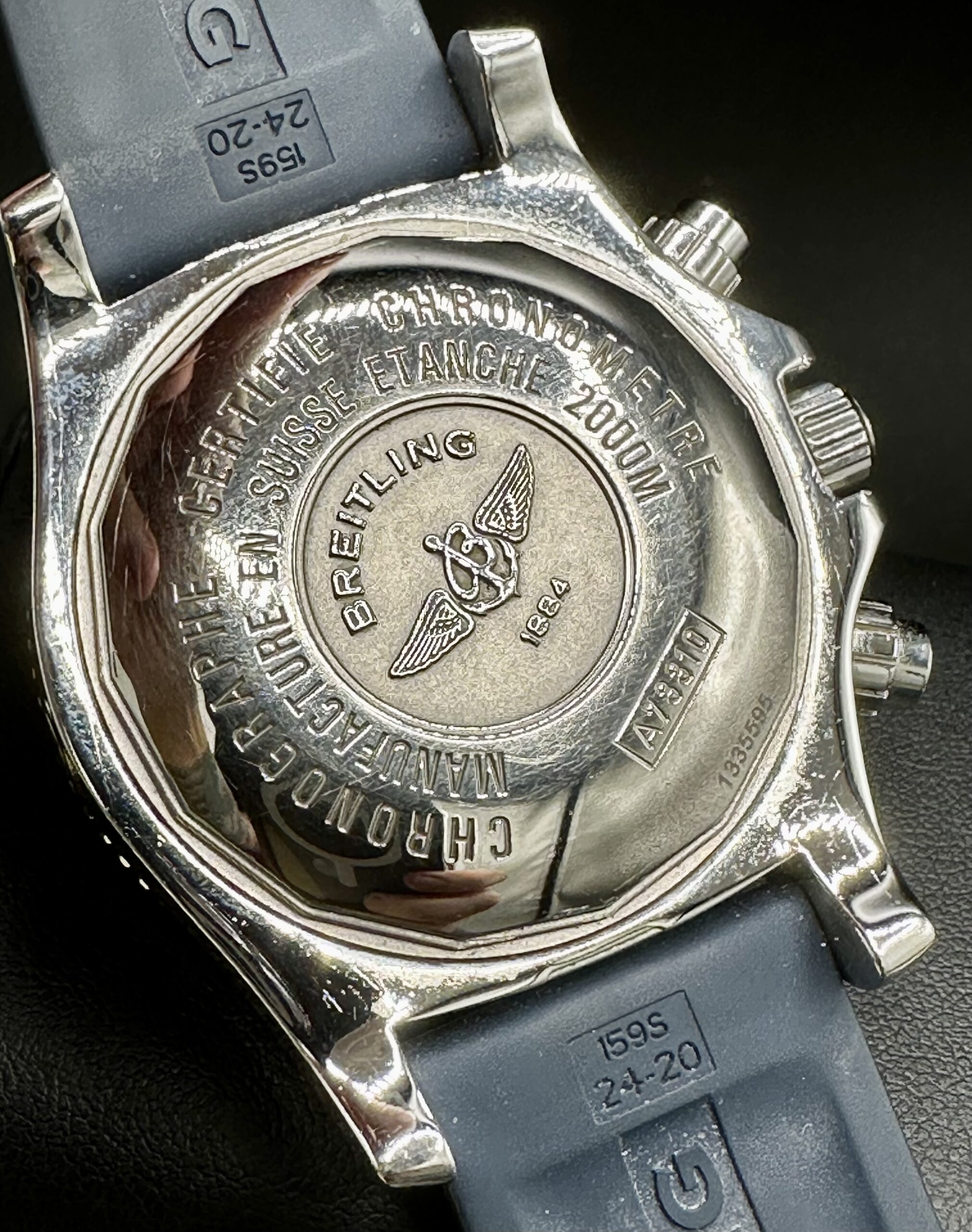 BREITLING Superocean Chronograph M2000 A73310A8 CoSC Swiss Quartz 2000m ...