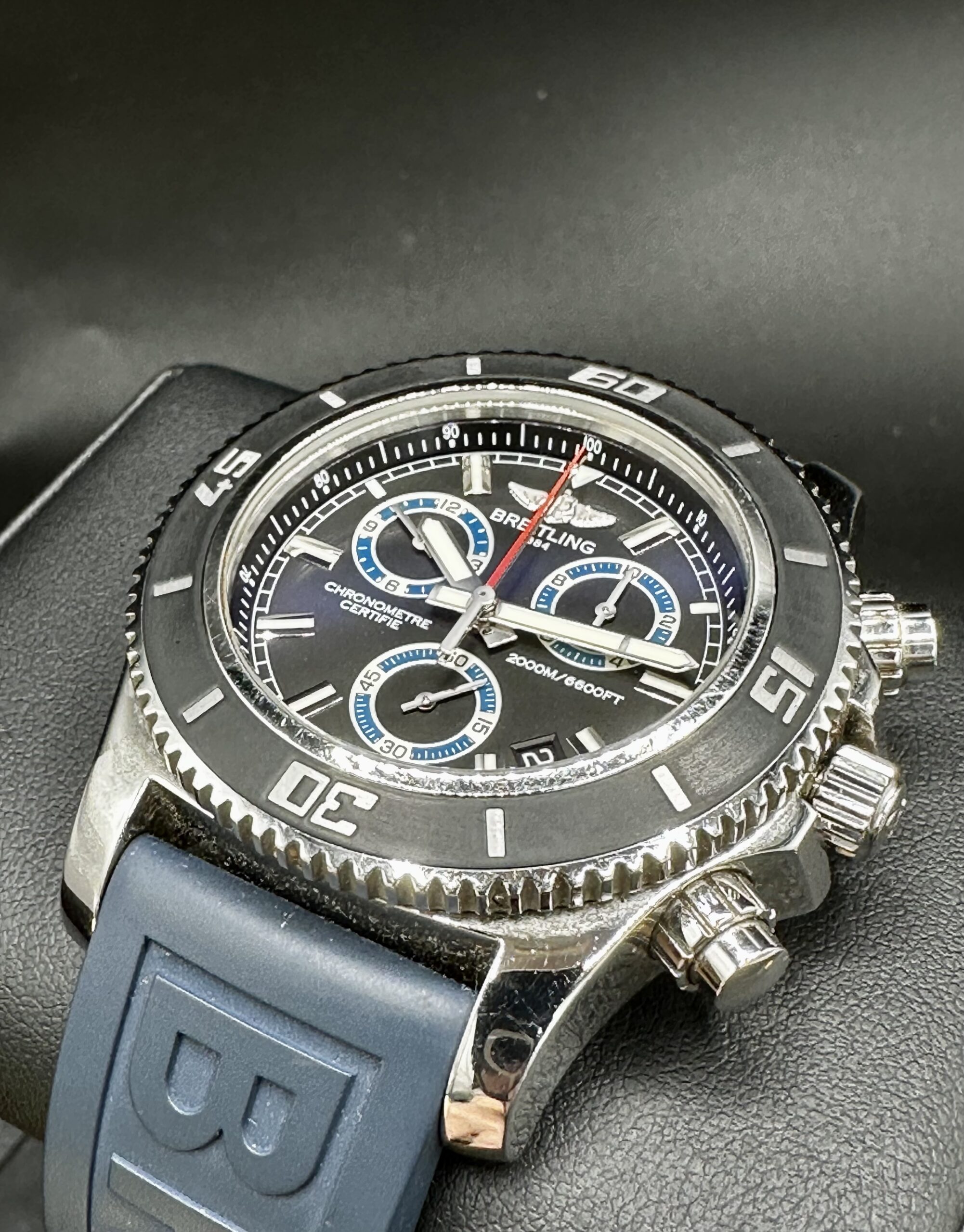 BREITLING Superocean Chronograph M2000 A73310A8 CoSC Swiss Quartz 2000m ...