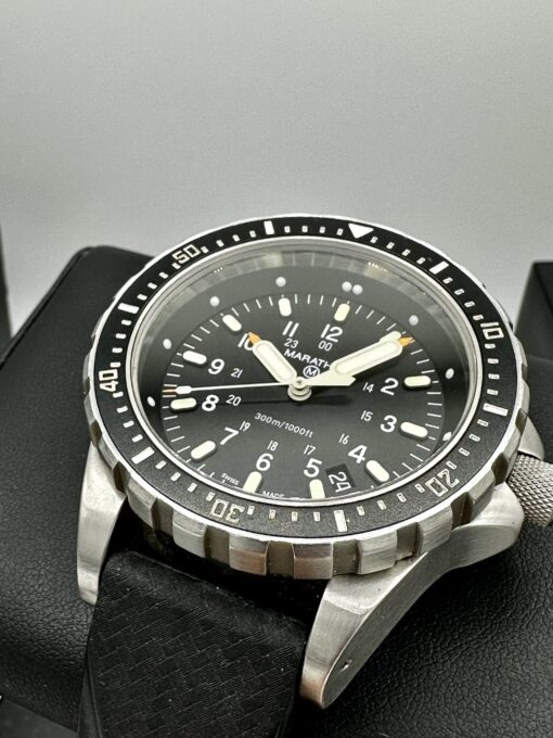 Marathon JSAR 46mm Jumbo Diver Black Dial Swiss Quartz Movement 300m ...