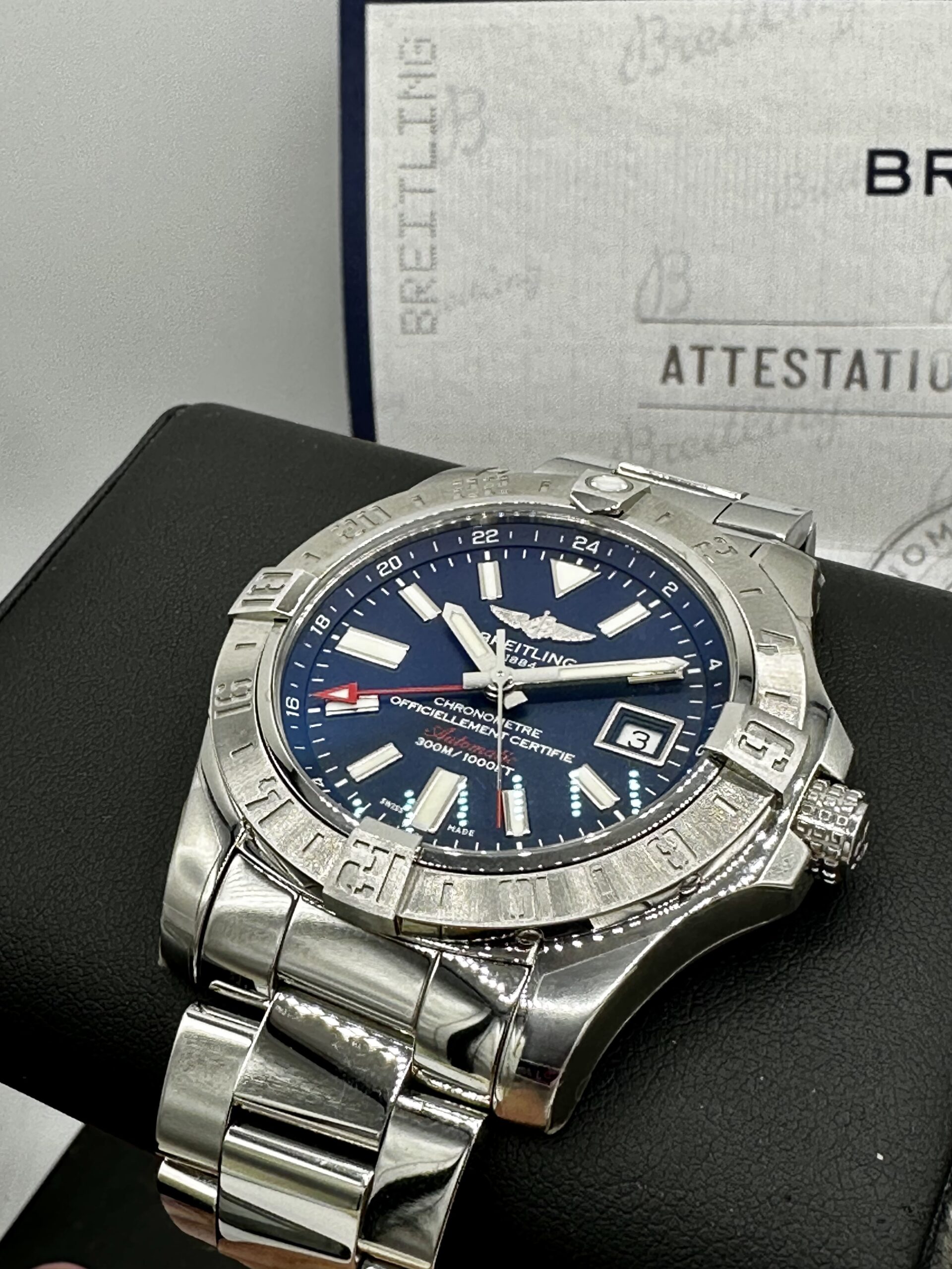 BREITLING Avenger II GMT A32390111 Blue Dial 43mm Swiss Automatic ...