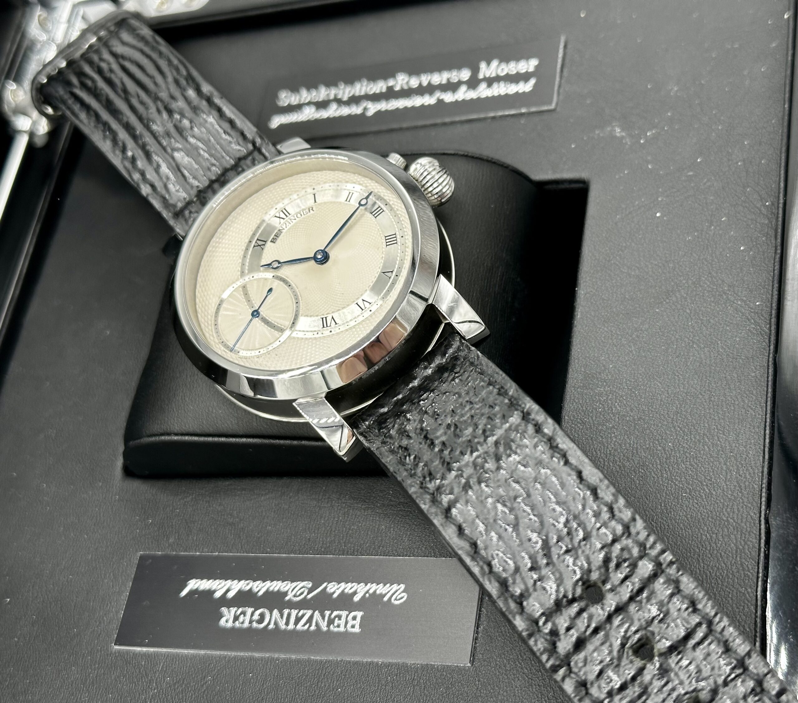 JOCHEN BENZINGER SUBSCRIPTION REVERSE MOSER 1/1 UNIQUE HAND ENGRAVED H ...