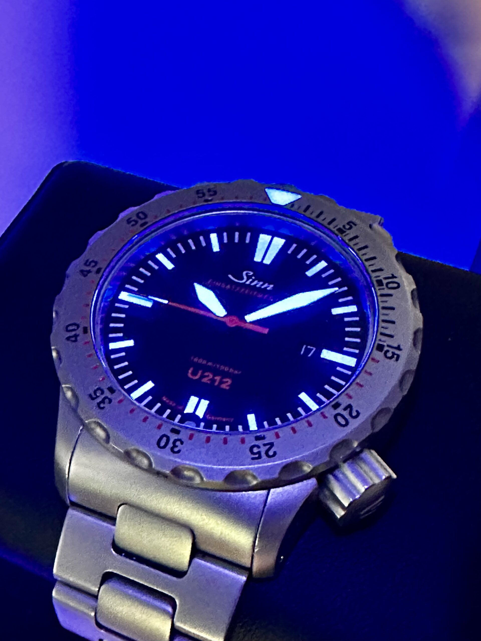 SINN U212 EZM 16 AUTOMATIC 47MM GERMAN SUBMARINE STEEL BRACELET 1000M ...