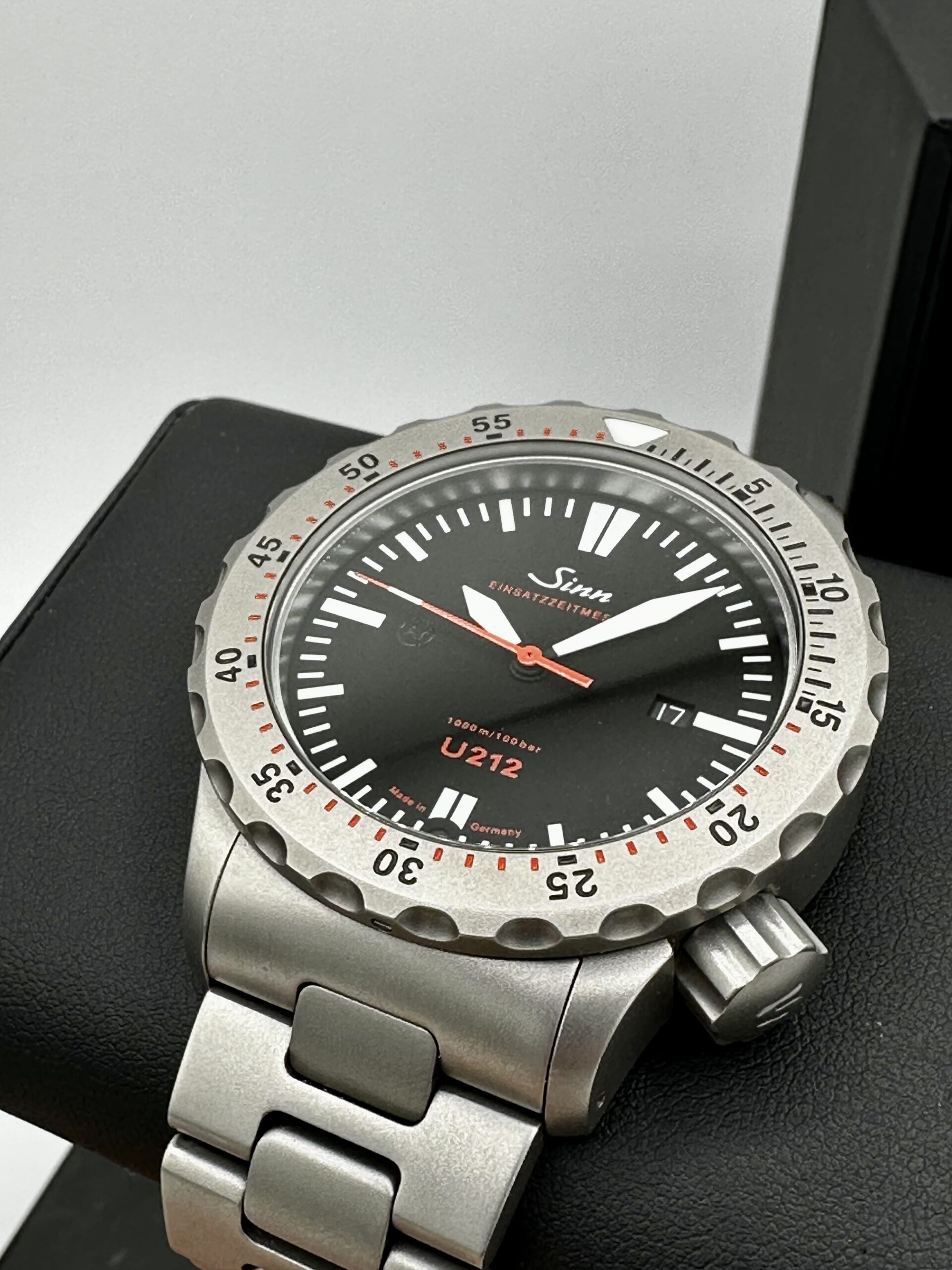SINN U212 EZM 16 AUTOMATIC 47MM GERMAN SUBMARINE STEEL BRACELET 1000M ...