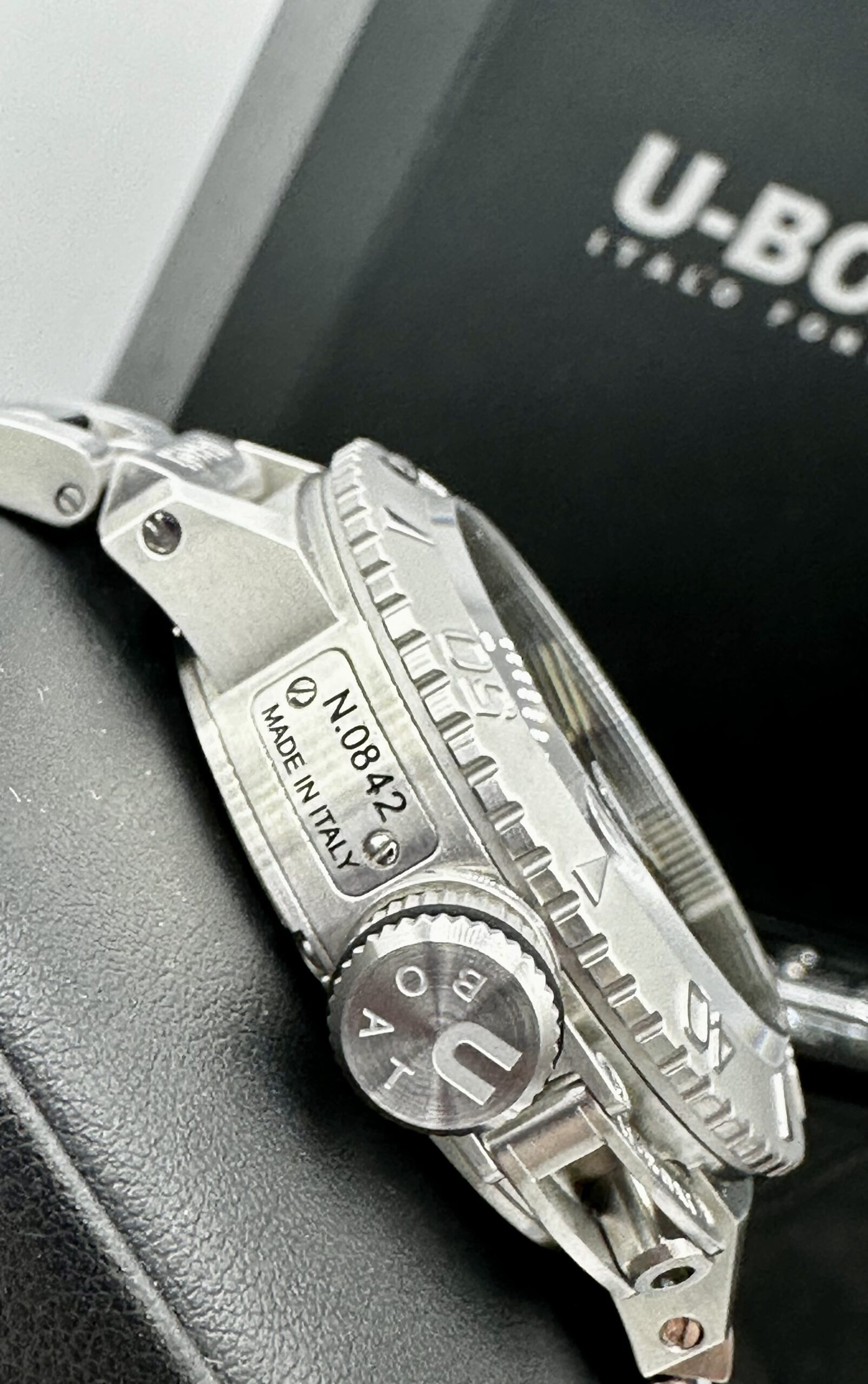 U-BOAT 8590 SOMMERSO GMT Stainless Steel SWISS AUTOMATIC 46MM 300M ...