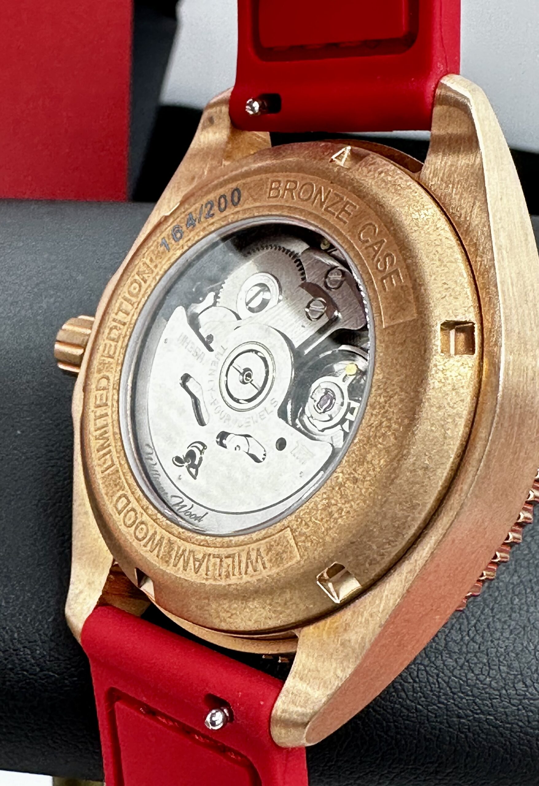 William Wood London Valiant Bronze Ruby Firefighter Edition 41mm ...