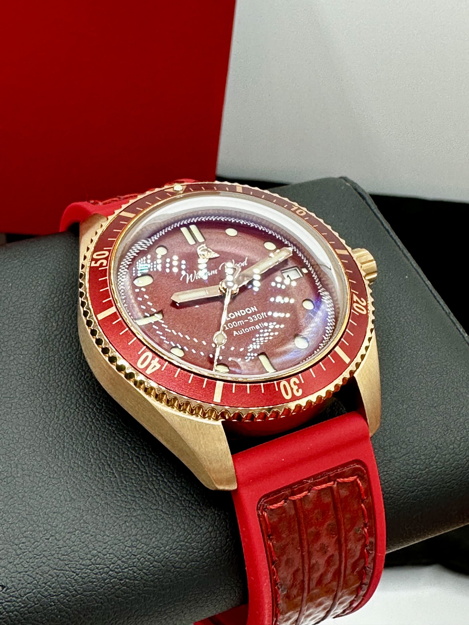 William Wood London Valiant Bronze Ruby Firefighter Edition 41mm ...