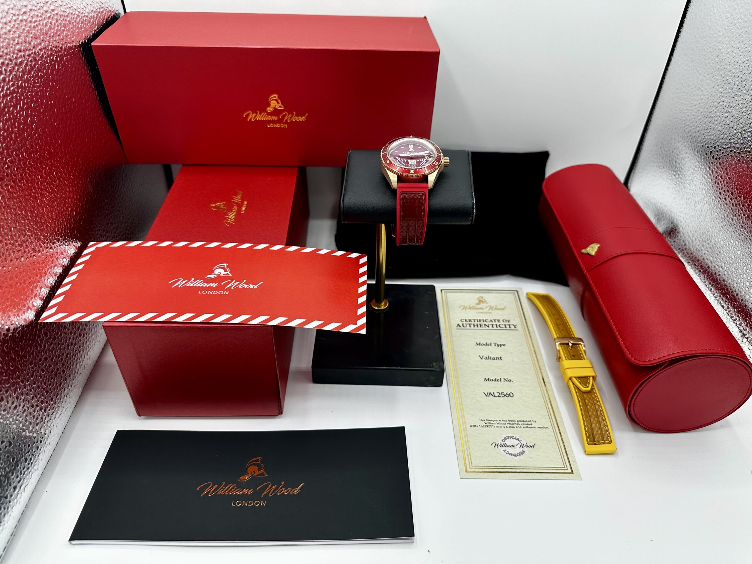 William Wood London Valiant Bronze Ruby Firefighter Edition 41mm ...