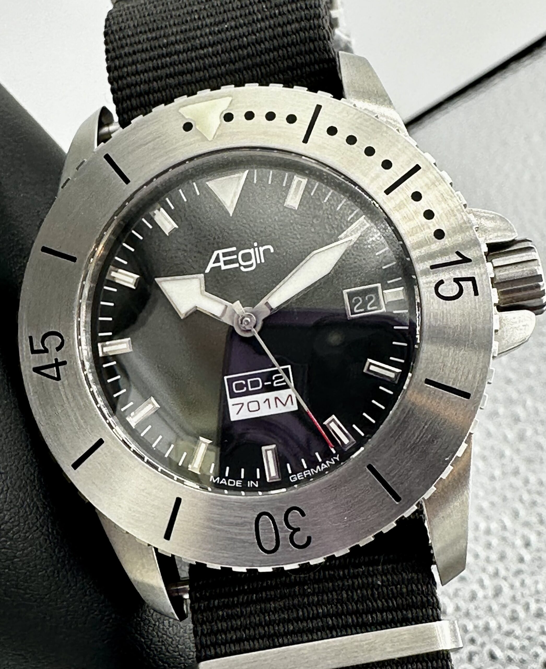 AEGIR CD-2 CONCEPT DIVER DIAL 701M BLACK SWISS AUTOMATIC DIVER 42MM ...