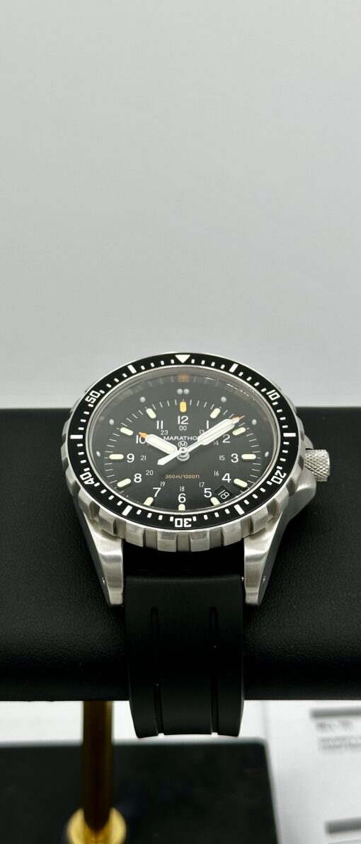 Marathon JSAR 46mm Jumbo Diver Black Dial Swiss Quartz Movement 300m ...
