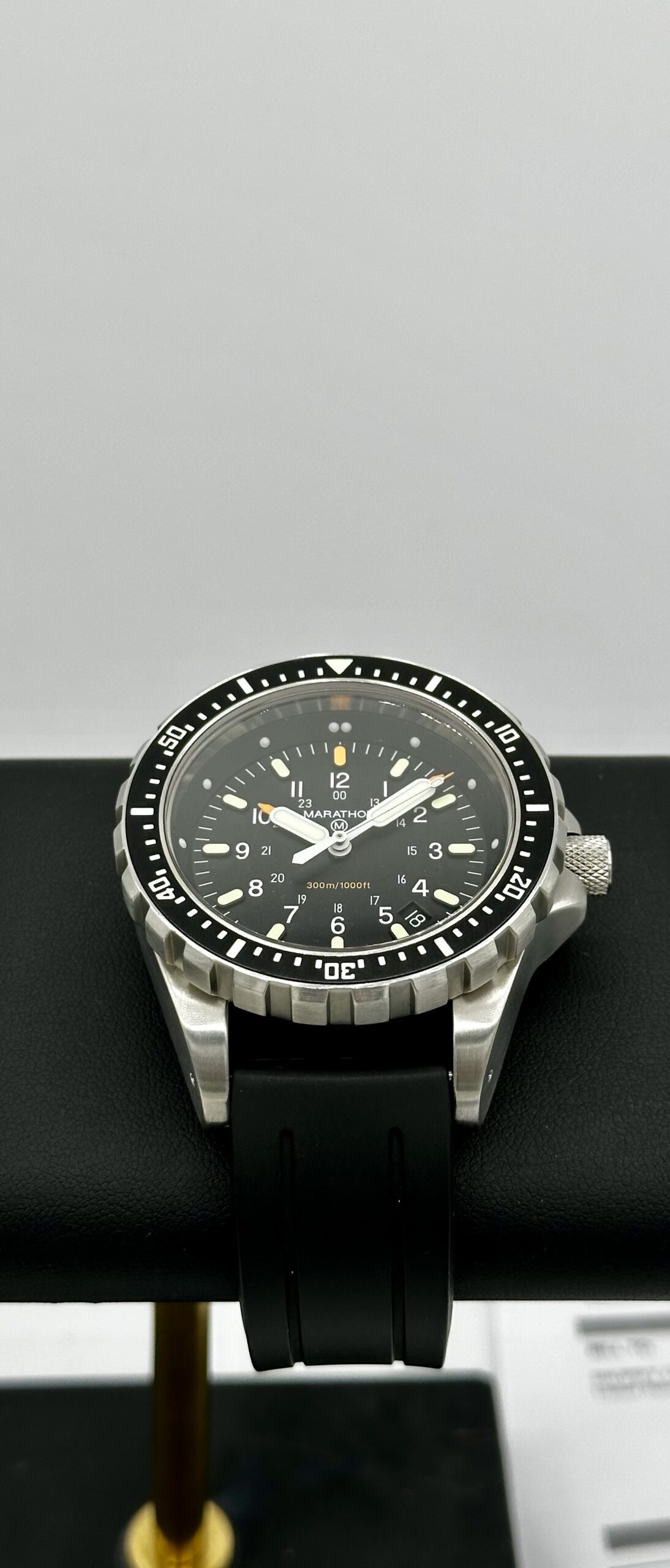Marathon JSAR 46mm Jumbo Diver Black Dial Swiss Quartz Movement 300m ...