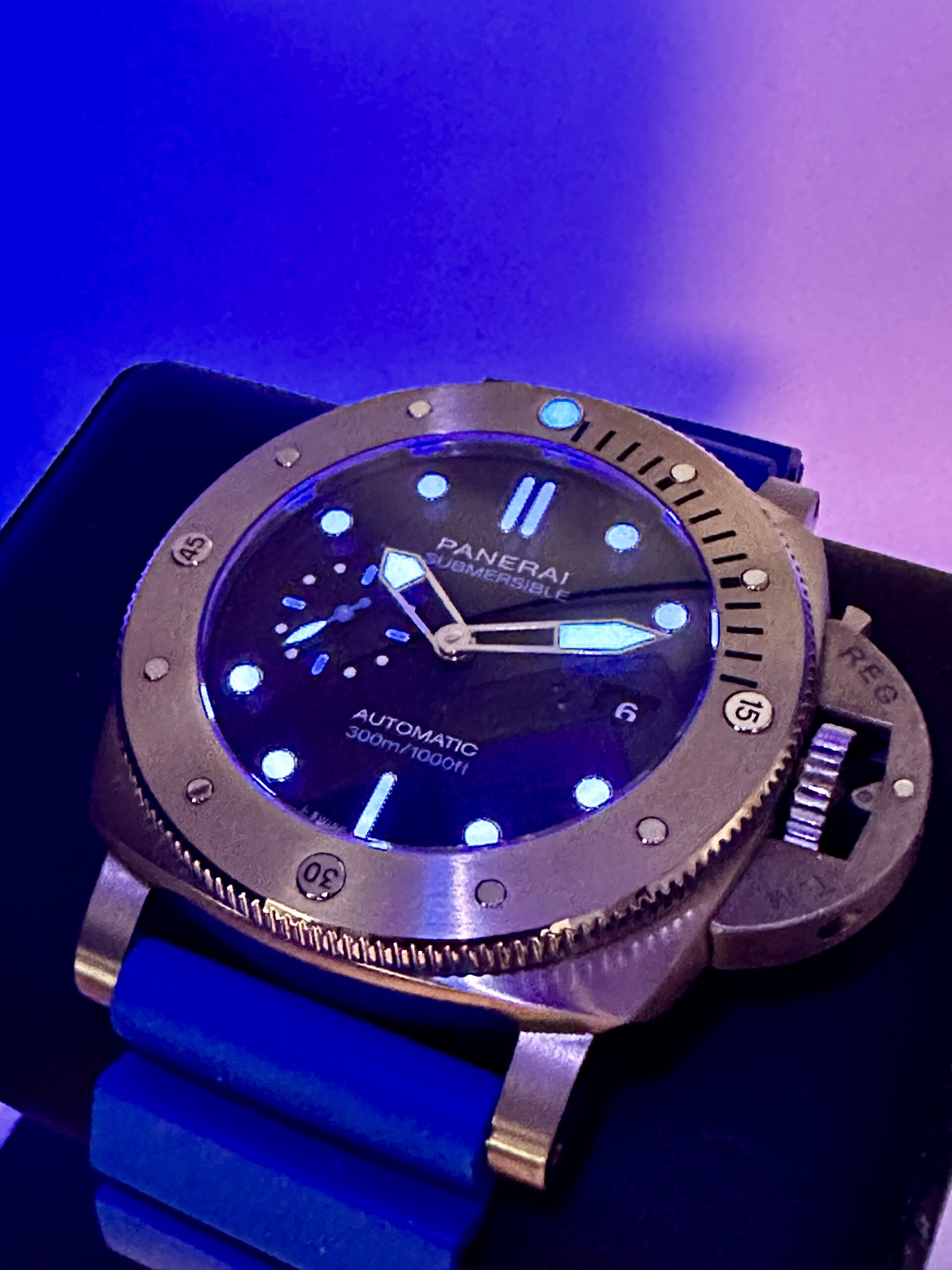 Panerai Luminor 1950 Submersible 3 Days Titanio PAM01305 300m Dive 47mm ...