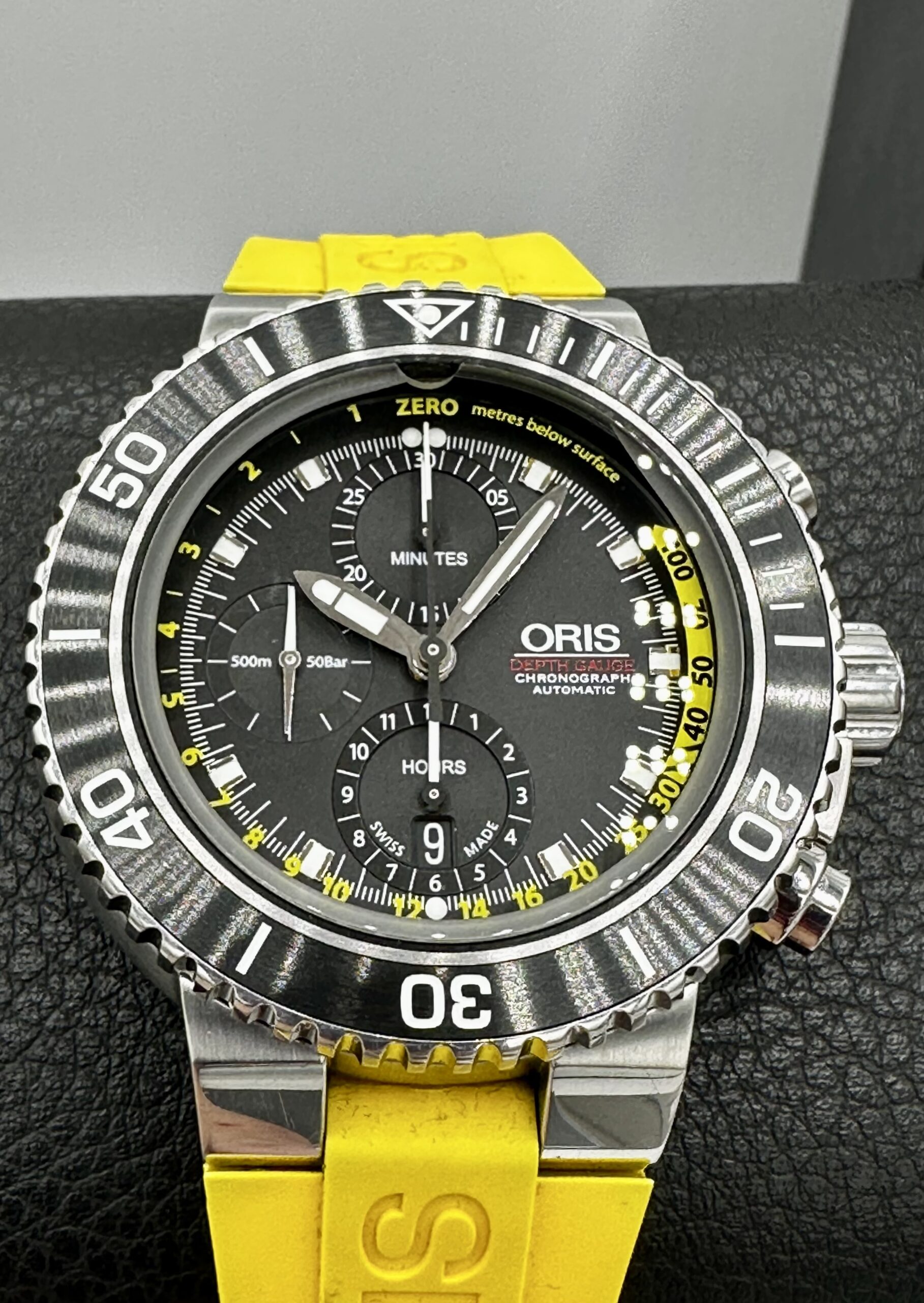 Oris Aquis Depth Gauge Chronograph 500m Diver Swiss Automatic 48mm ...
