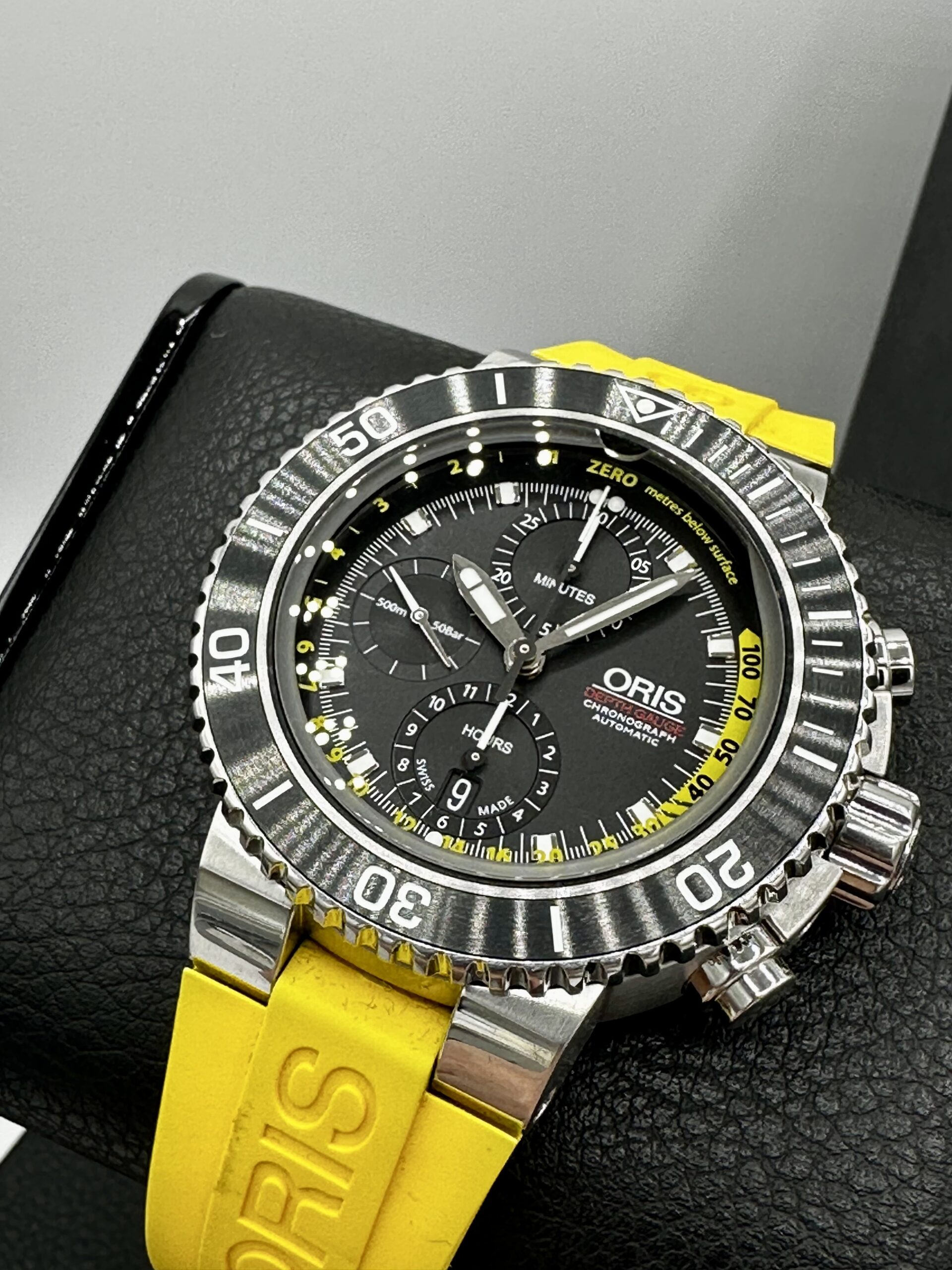 Oris Aquis Depth Gauge Chronograph 500m Diver Swiss Automatic 48mm ...