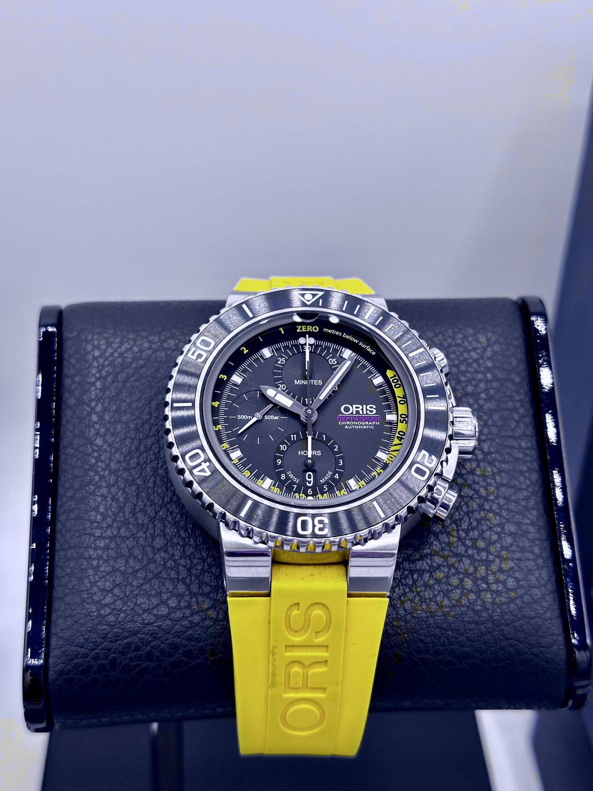Oris Aquis Depth Gauge Chronograph 500m Diver Swiss Automatic 48mm ...