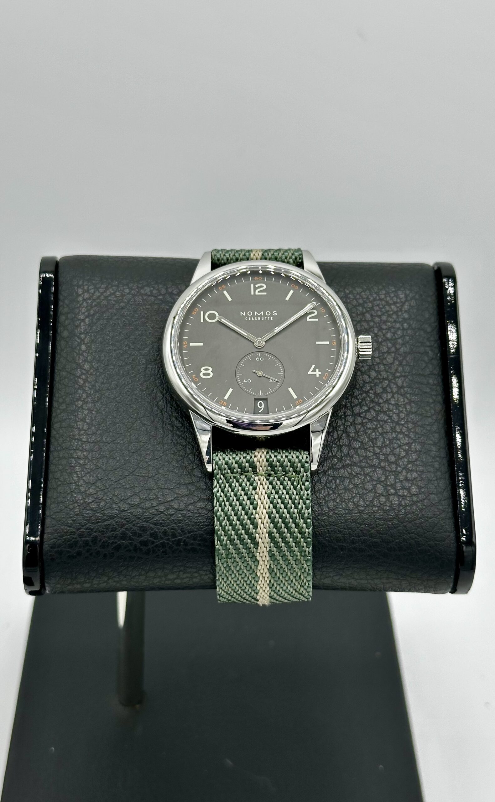 NOMOS GLASHUTTE CLUB AUTOMAT DATUM 41.5mm Automatic Brown Dial Complete ...