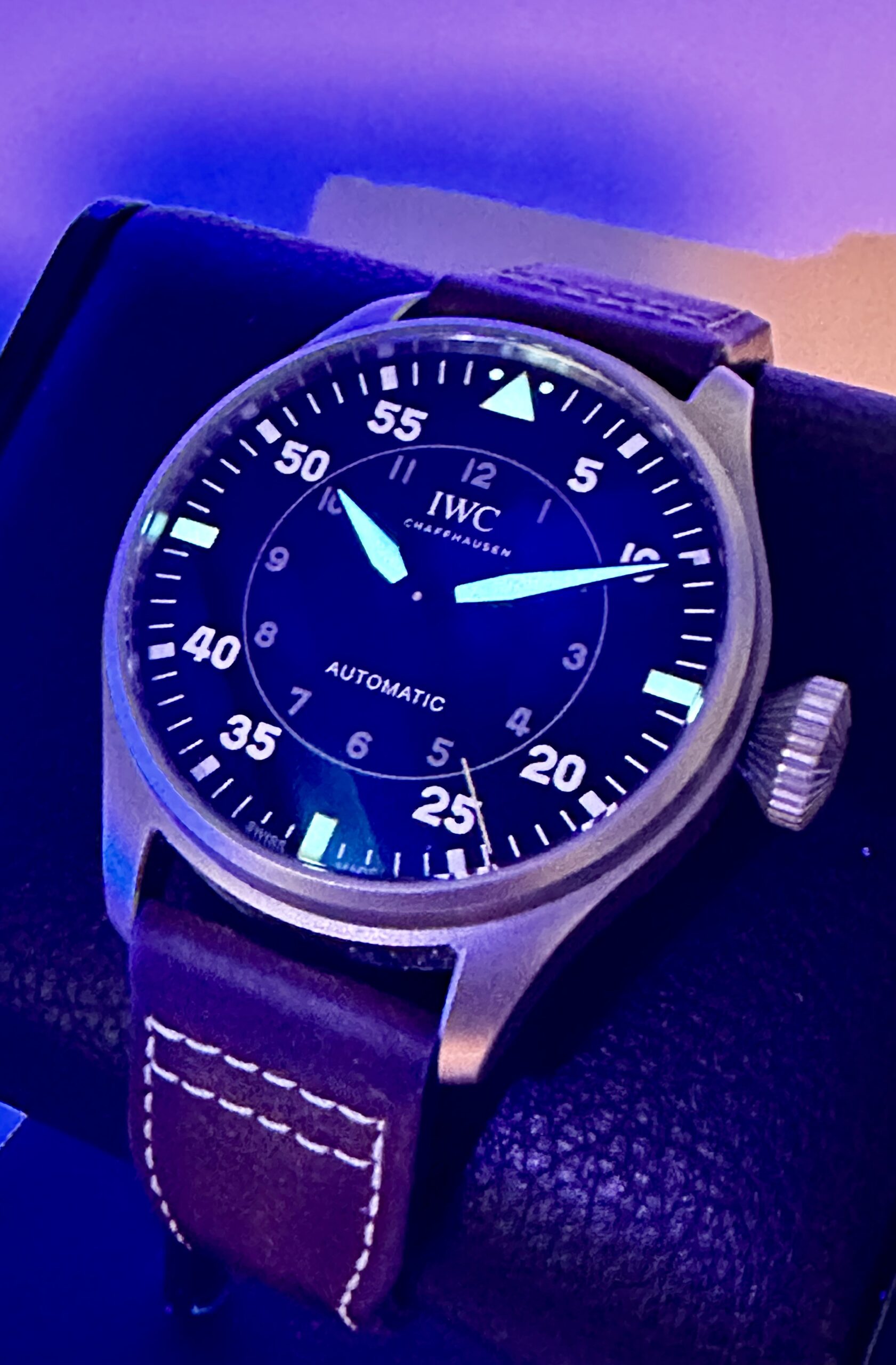 IWC Big Pilot’s Watch 43 Spitfire IW329701 Titanium 3297-01 43mm Warr ...