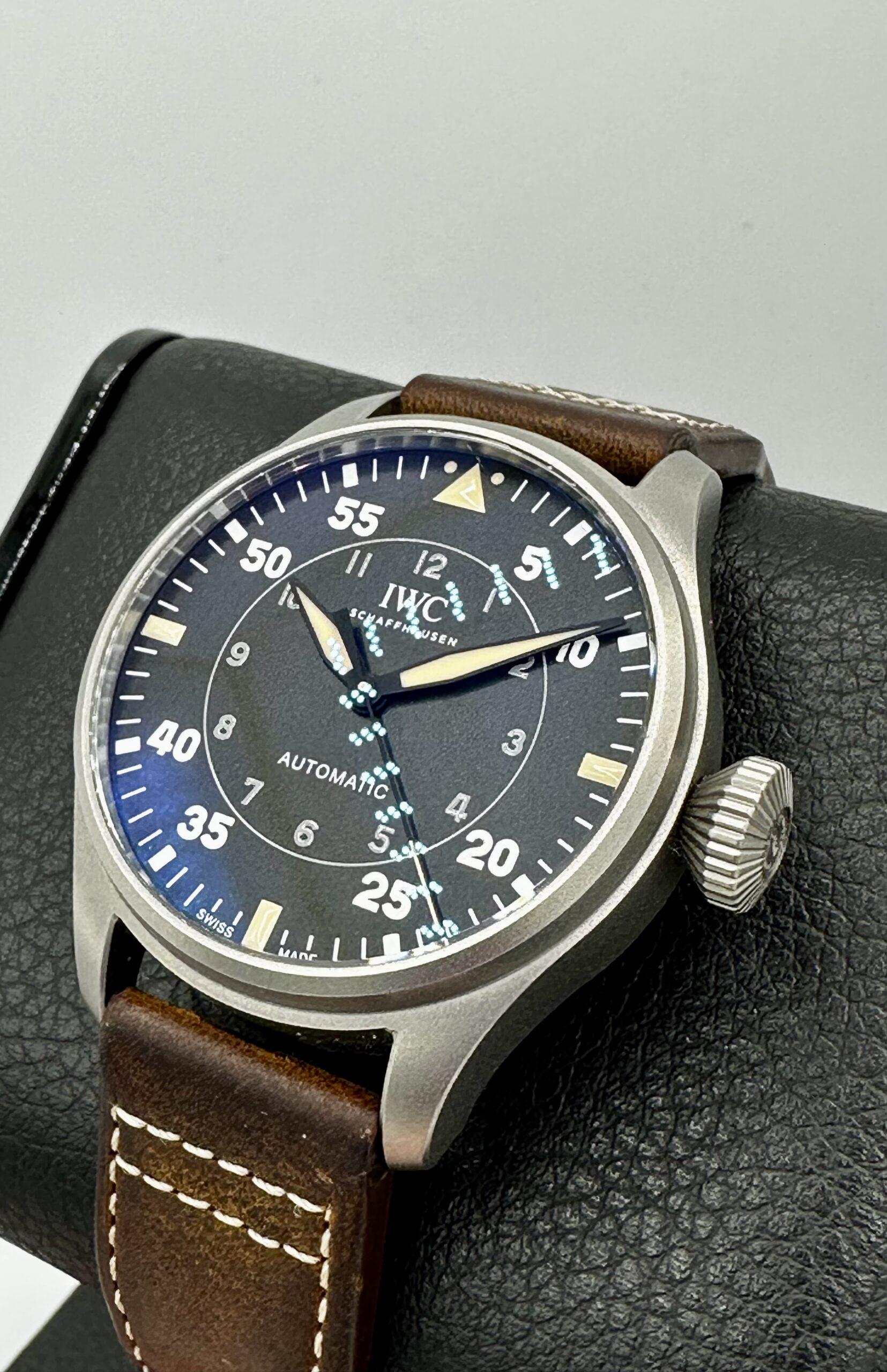 IWC Big Pilot’s Watch 43 Spitfire IW329701 Titanium 3297-01 43mm Warr ...