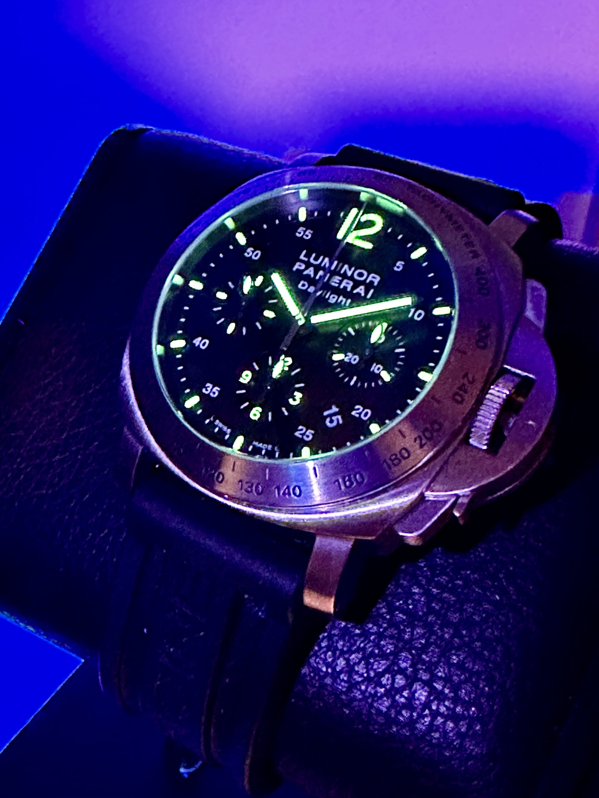 PANERAI LUMINOR DAYLIGHT Chrono PAM00250 44MM SWISS Automatic Movement ...