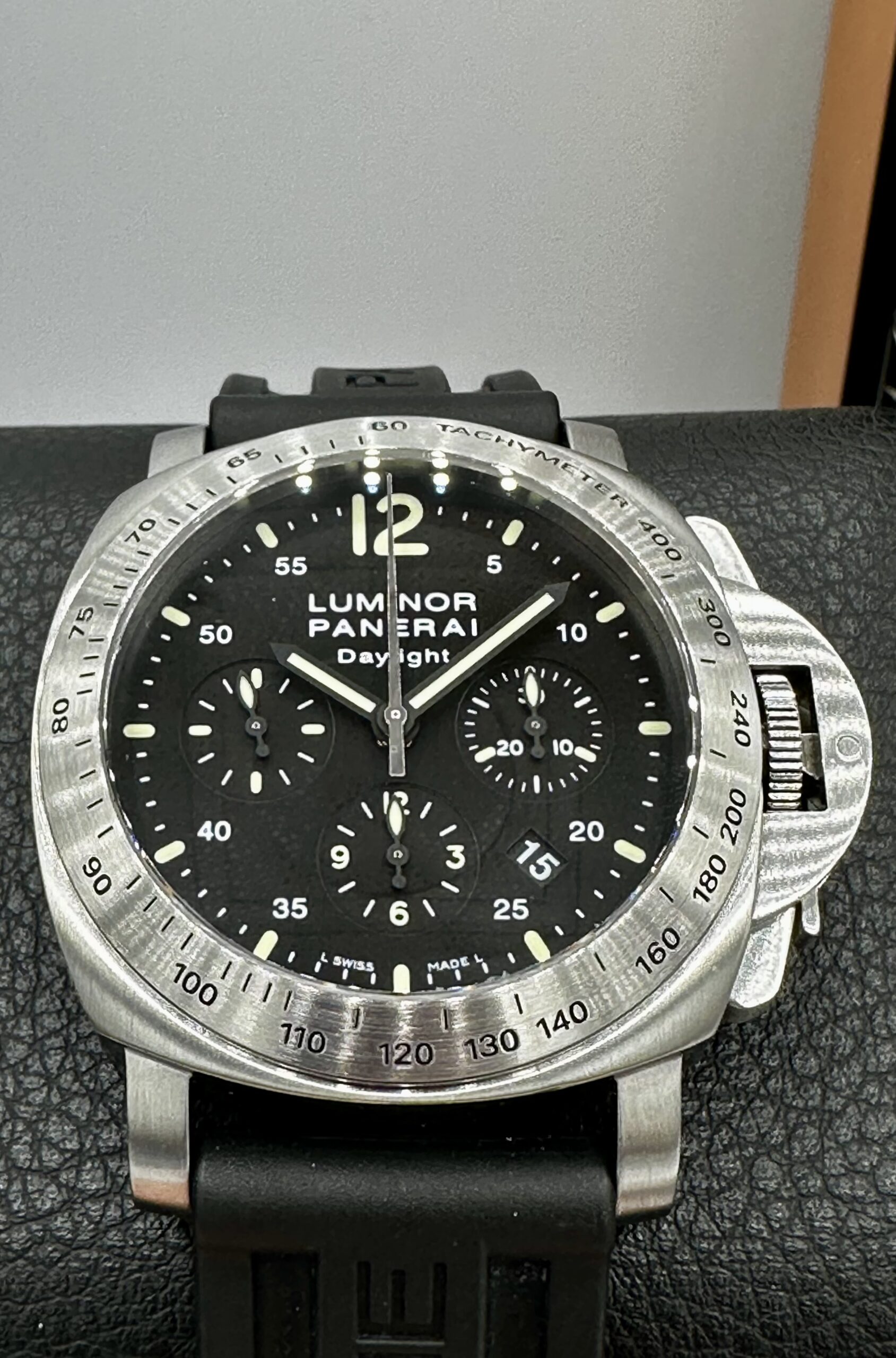 PANERAI LUMINOR DAYLIGHT Chrono PAM00250 44MM SWISS Automatic Movement ...