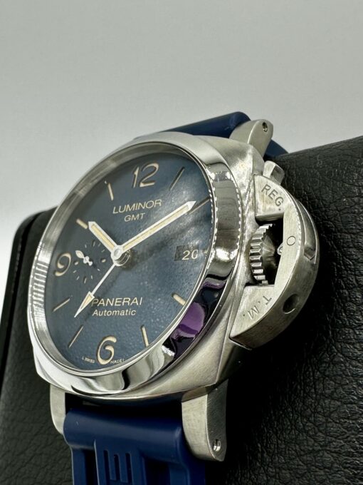 Panerai Luminor 1950 GMT Pam01033 Sunburst Blue Sandwich Dial 44mm Pam ...