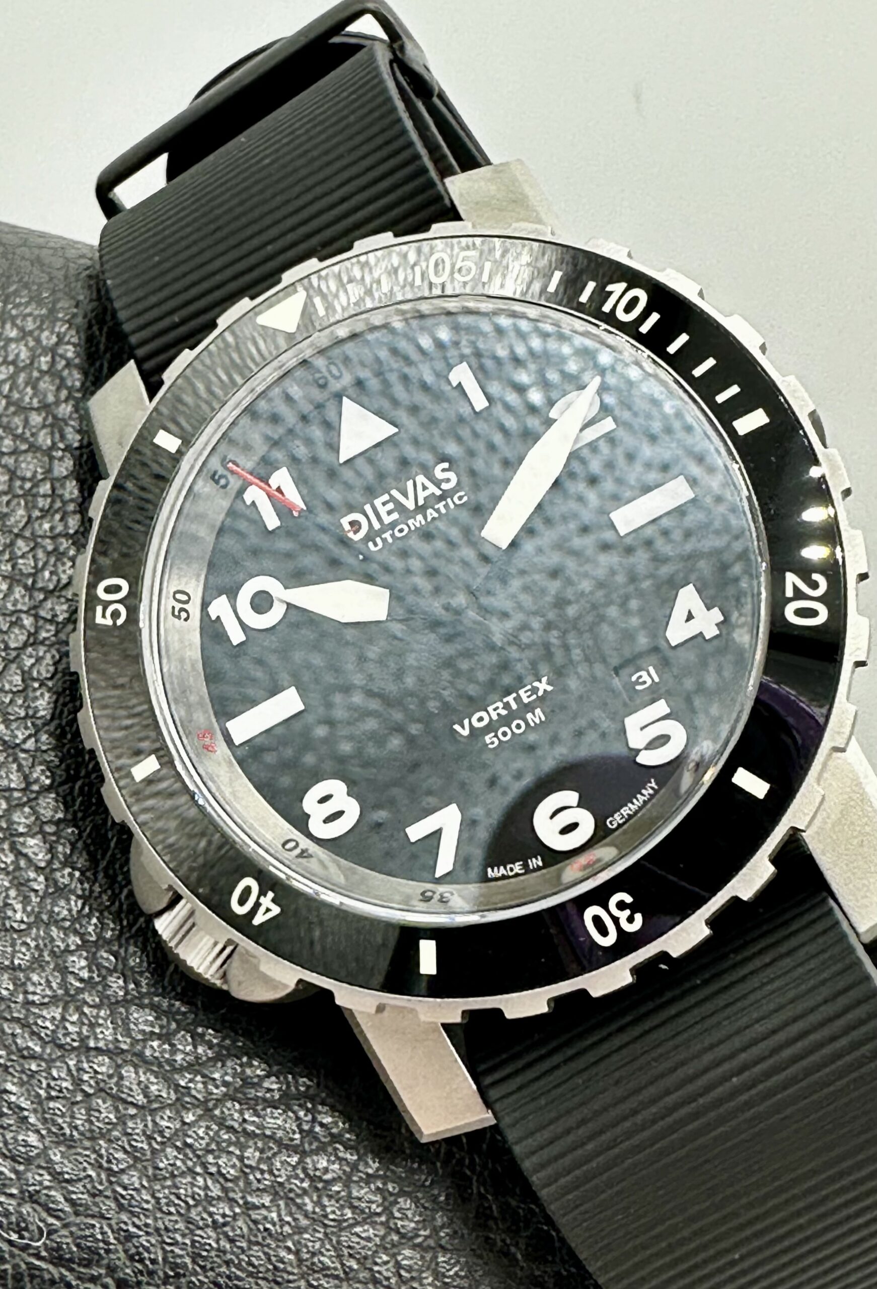 DIEVAS VORTEX 500 Stainless Steel 41mm Swiss Automatic 500m Diver SOLD ...