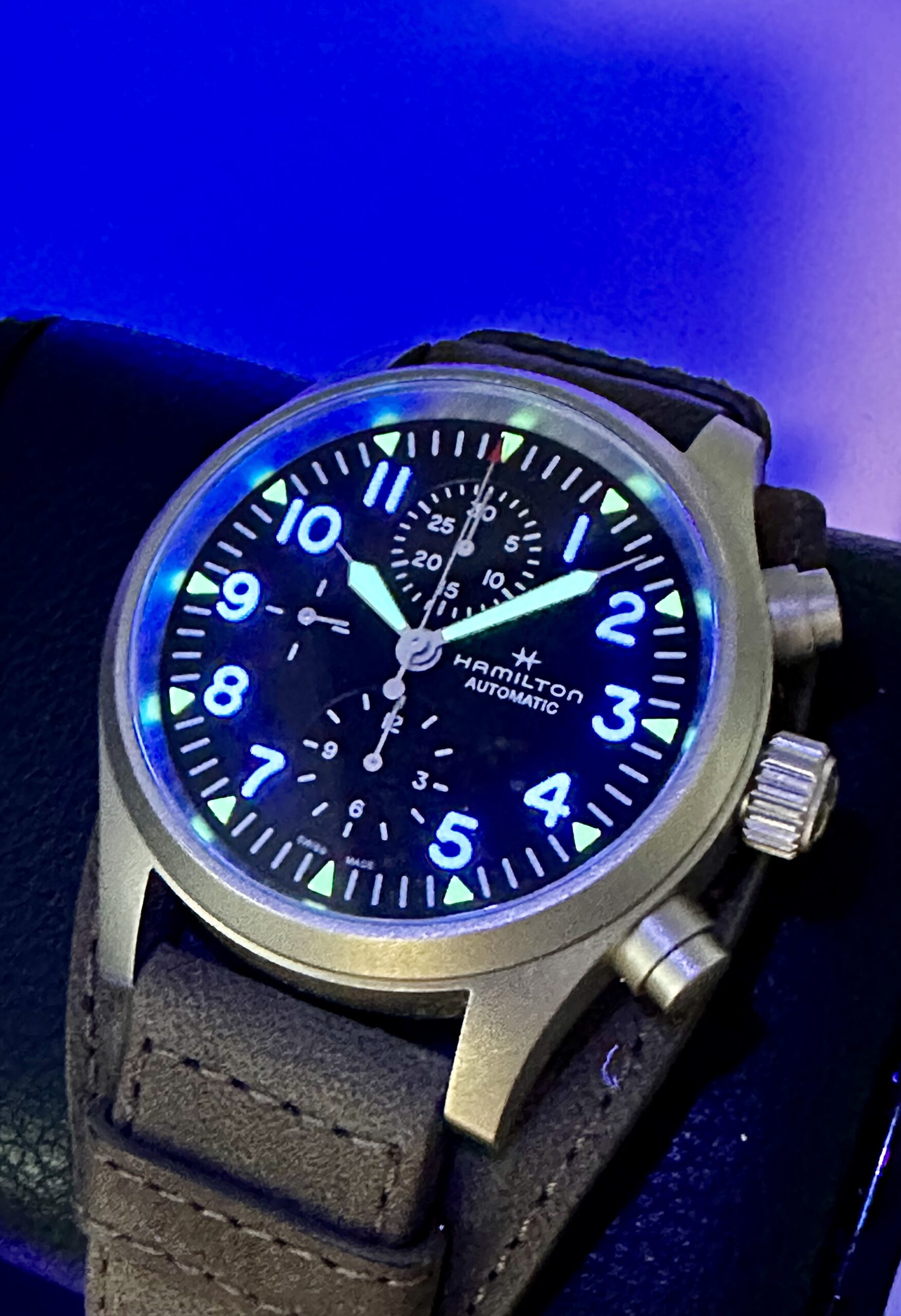 Hamilton Khaki Field Chronograph 44mm Swiss Automatic Military Bund ...