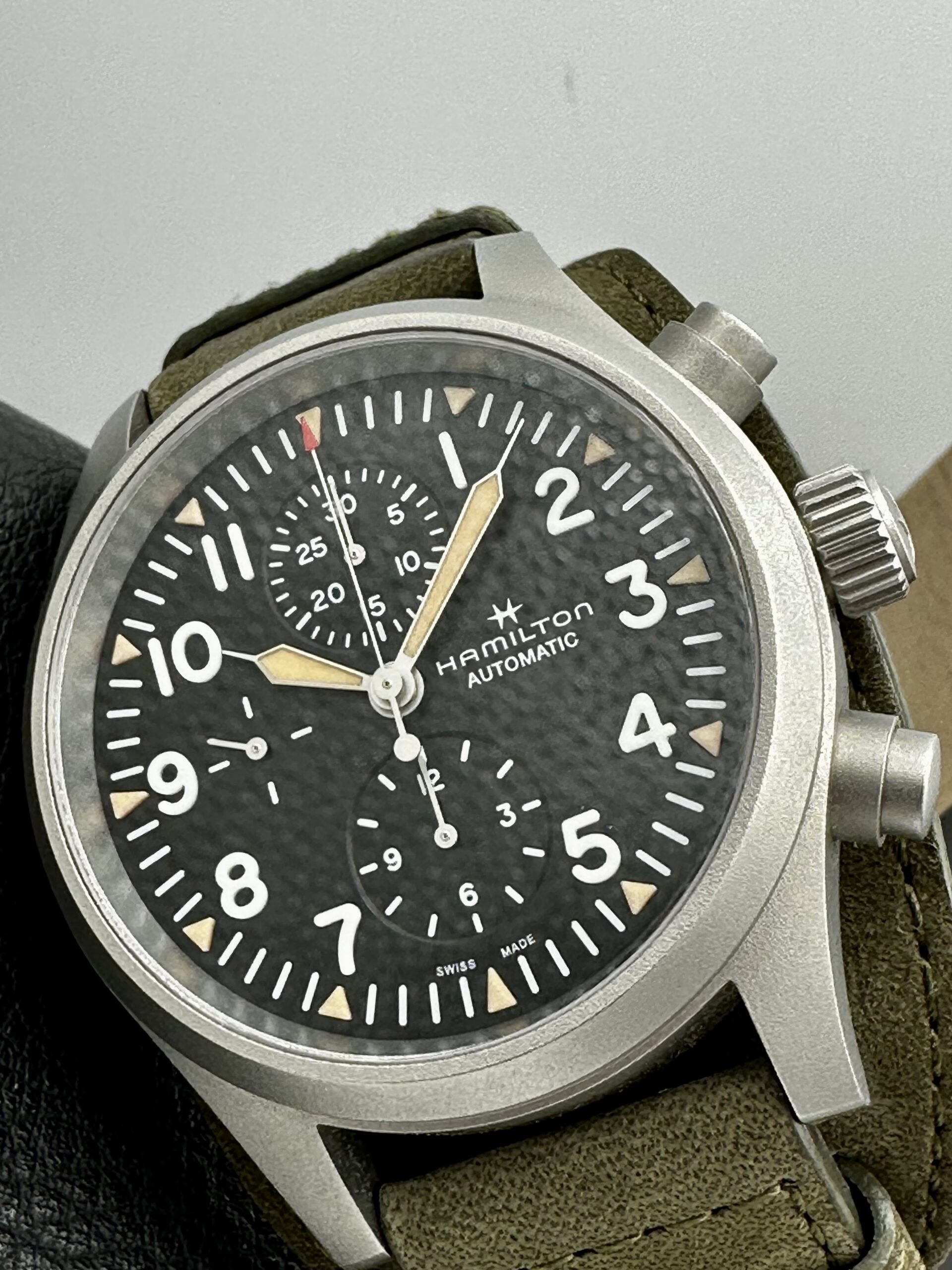 Hamilton Khaki Field Chronograph 44mm Swiss Automatic Military Bund ...