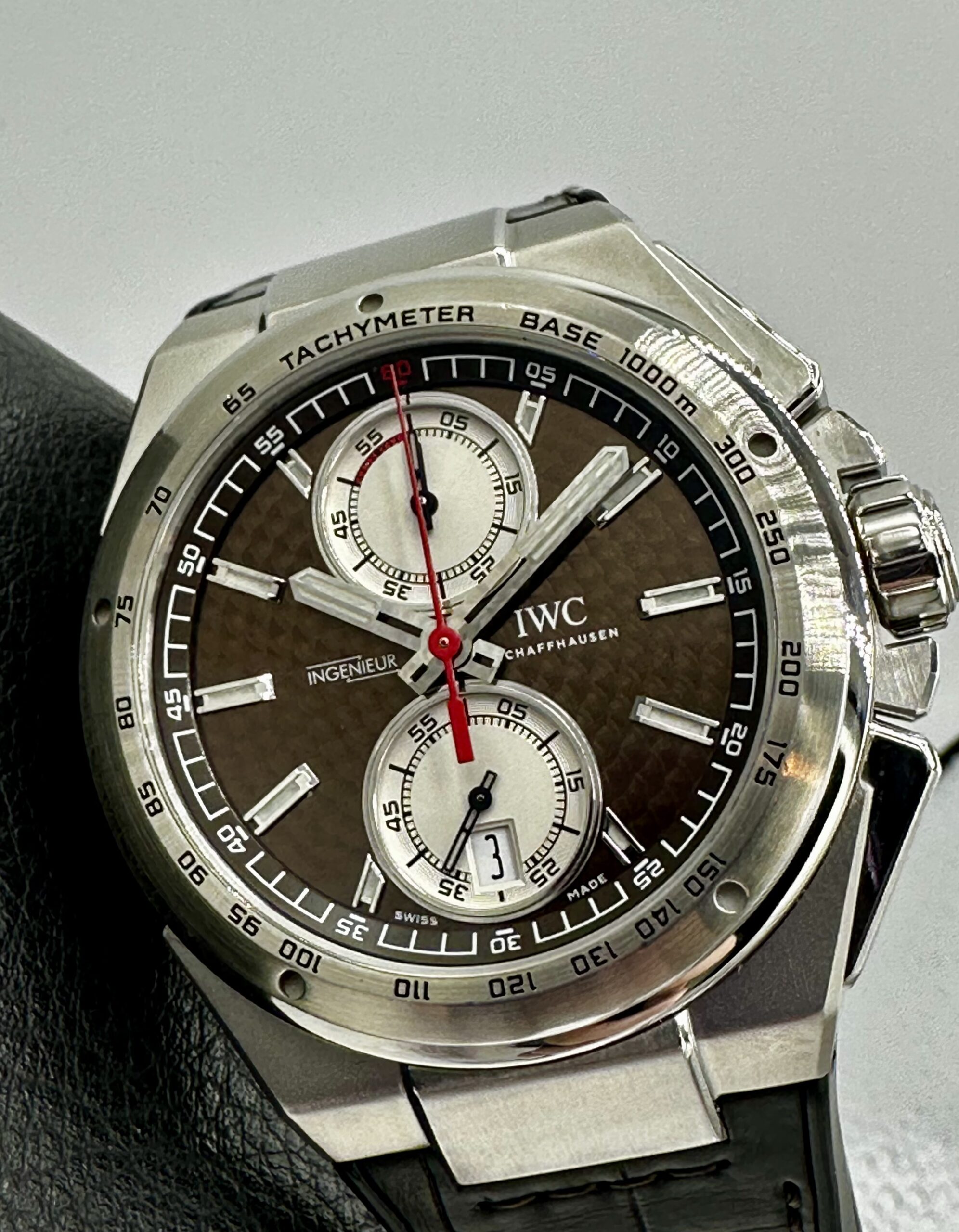 IWC Ingenieur Chronograph Silberpfeil IW378511 Limited Edition 1000 ...