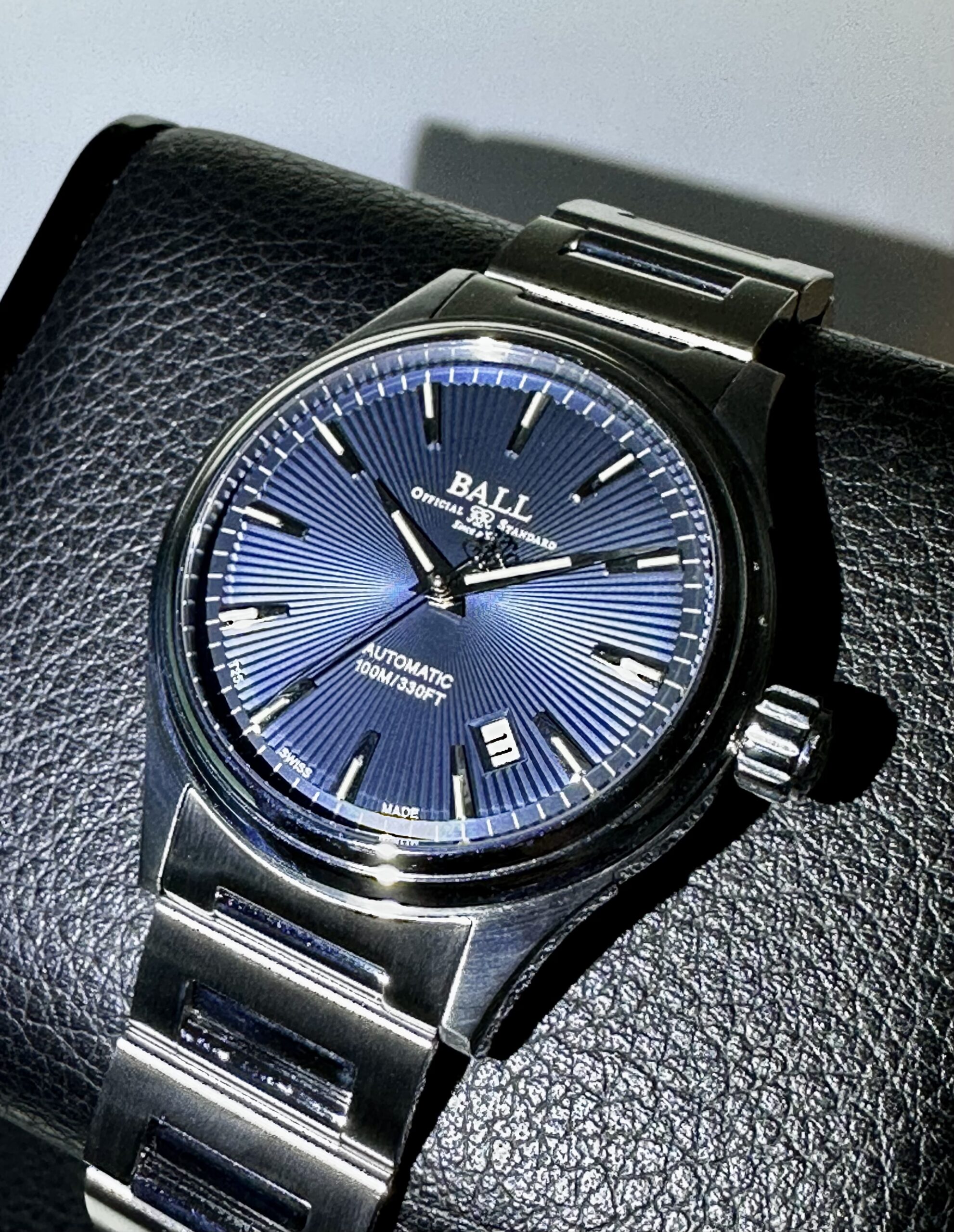 BALL Fireman Victory Blue Sunburst Dial Swiss Automatic 40mm Stainless ...