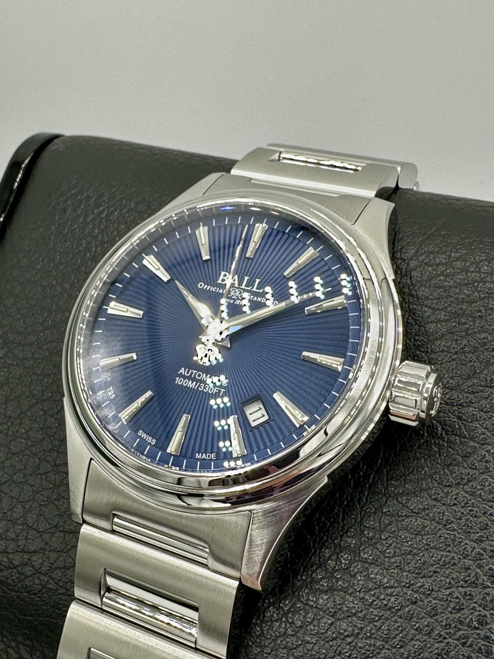 BALL Fireman Victory Blue Sunburst Dial Swiss Automatic 40mm Stainless ...