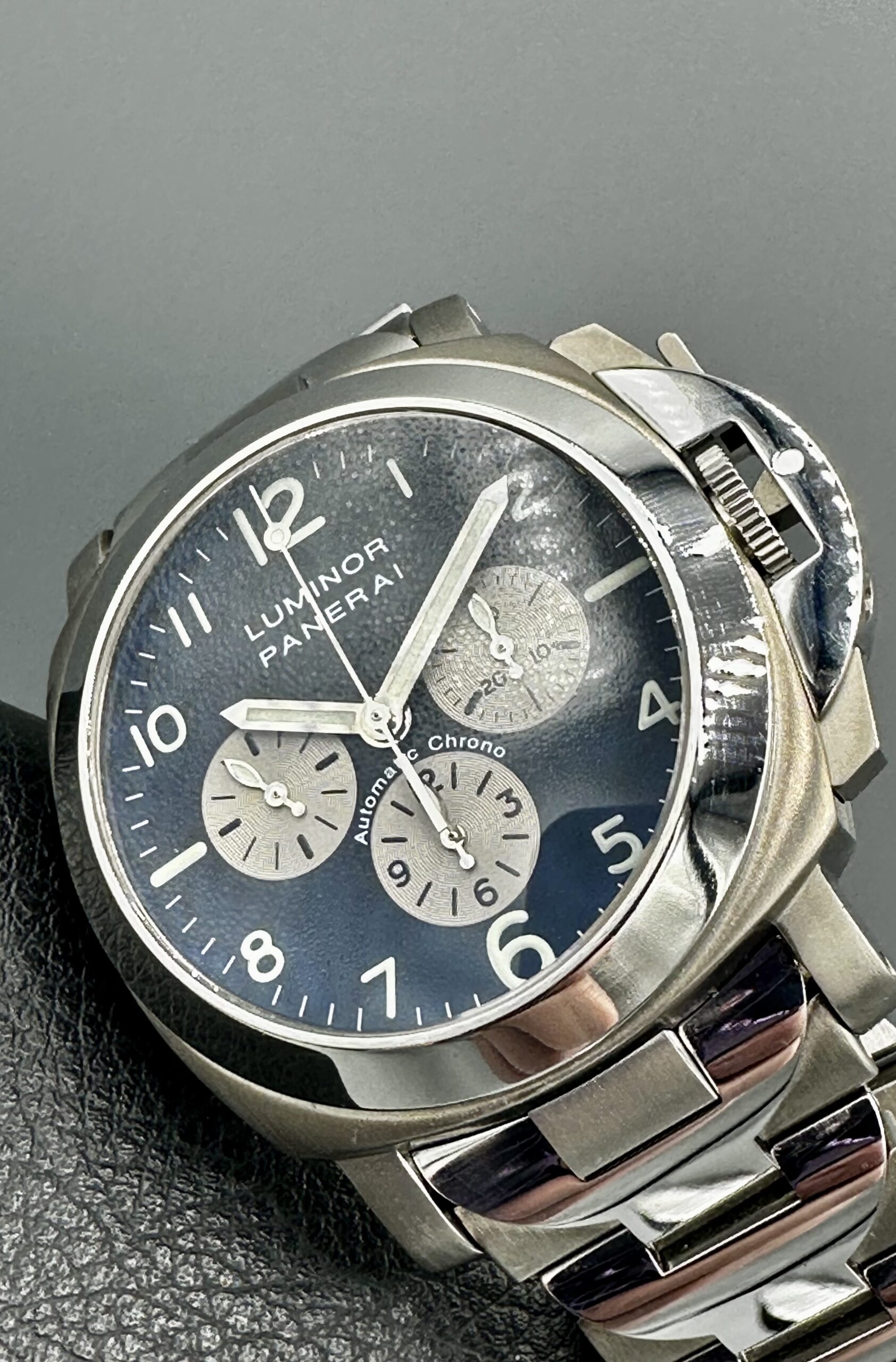 PANERAI LUMINOR CHRONO TITANIUM 40mm Bracelet Special Edition PAM00052 ...
