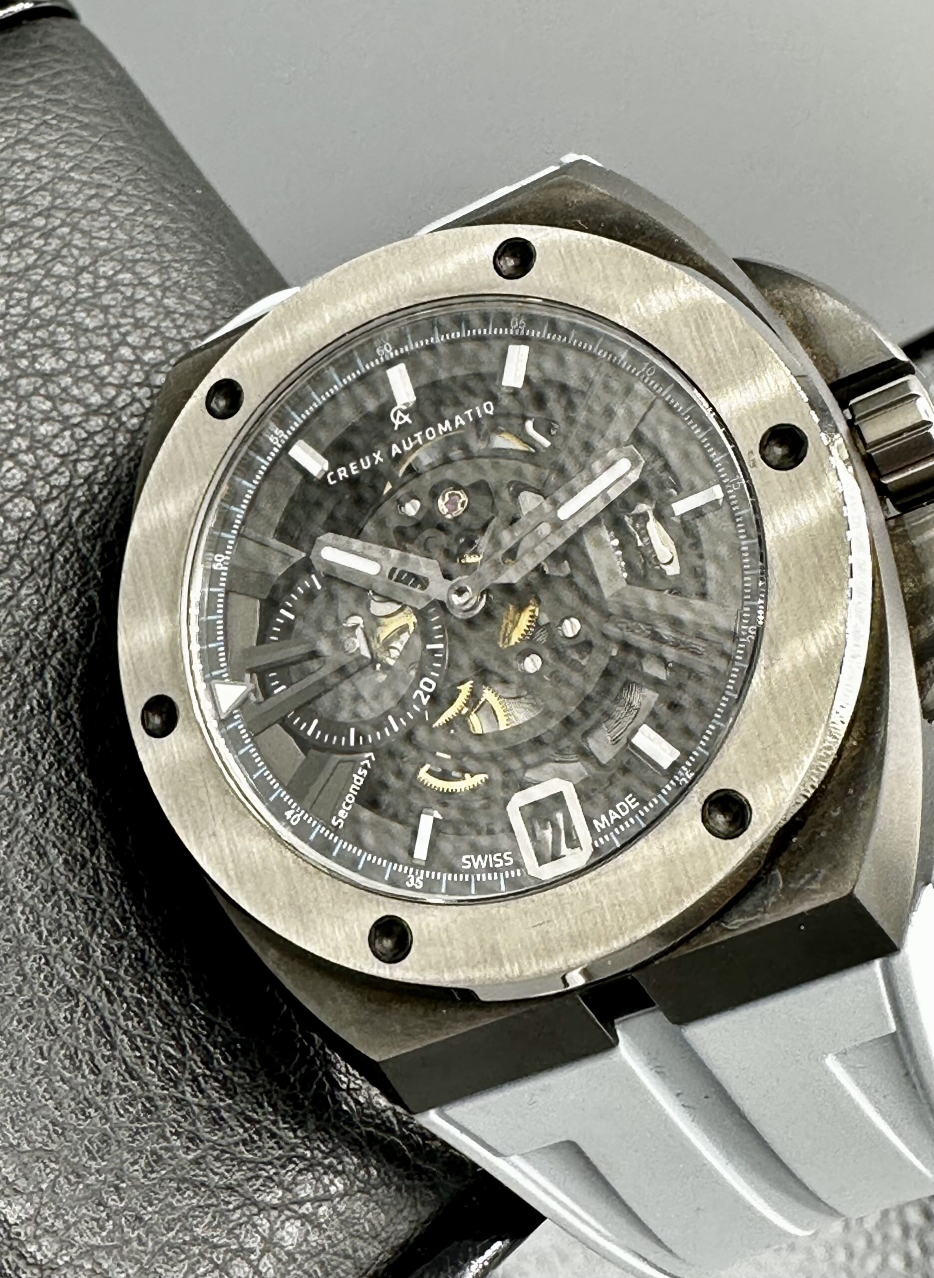 Creux Automatiq GHOST V3 EXPLORER Swiss Automatic 45mm Gunmetal PVD CA ...