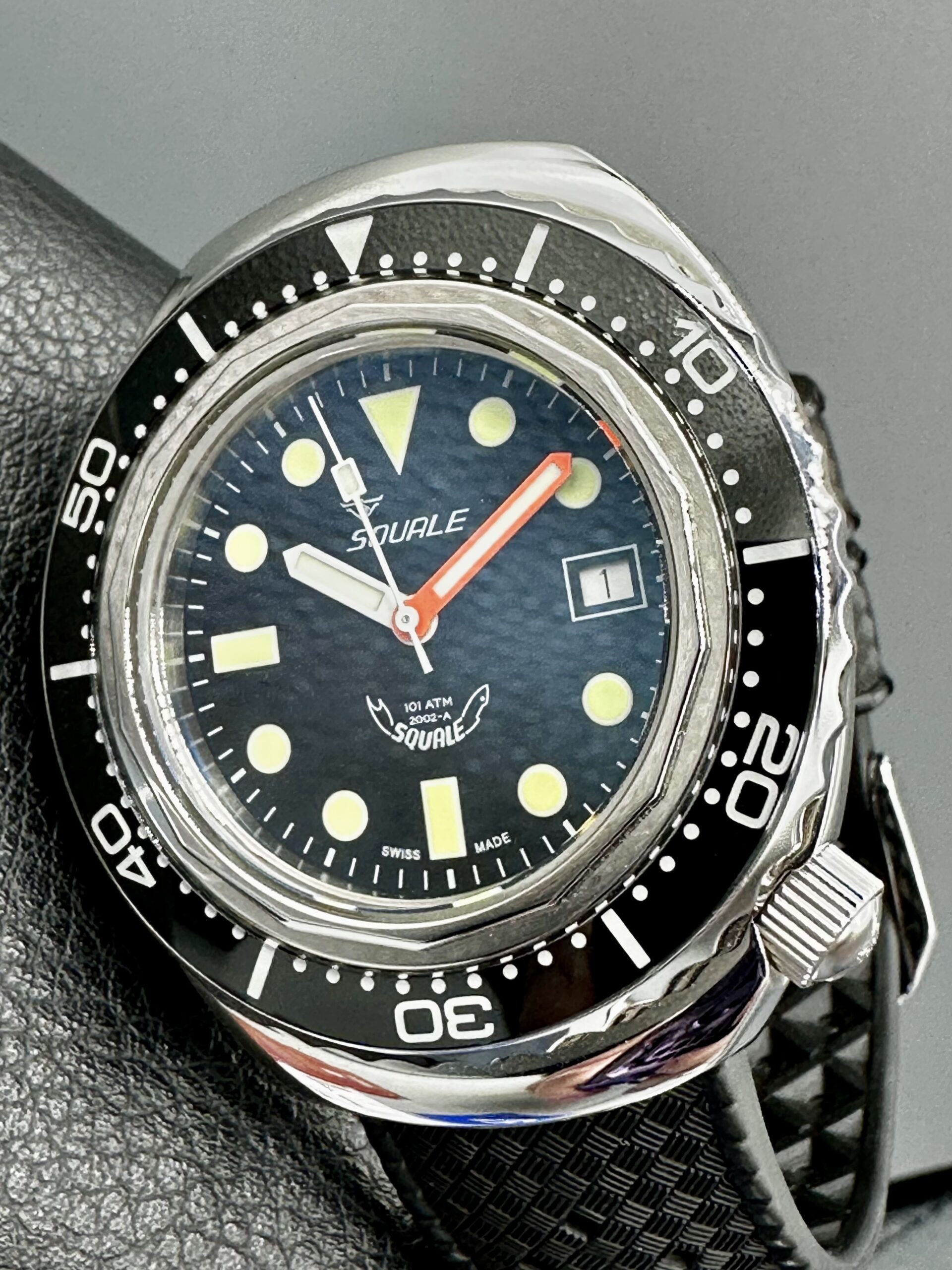 SQUALE 101 ATMOS BLACK HERITAGE EDITION 2002A SWISS AUTOMATIC 1001M ...