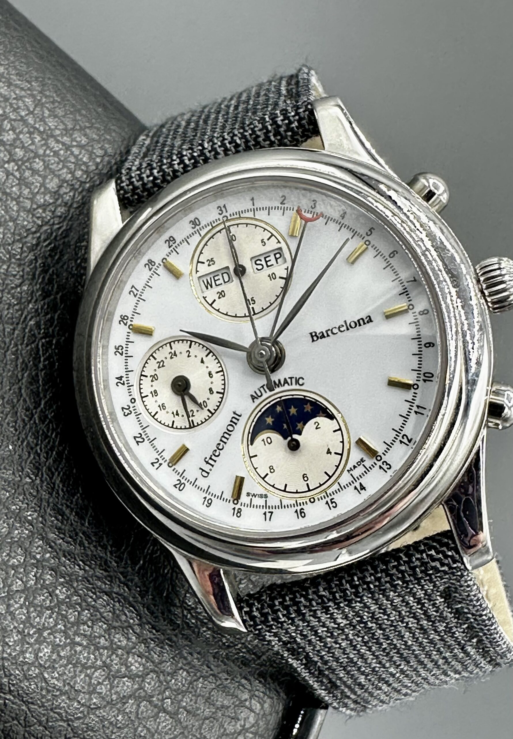 d. Freemont Barcelona Moon-phase Chronograph Swiss ETA 7751 Automatic ...