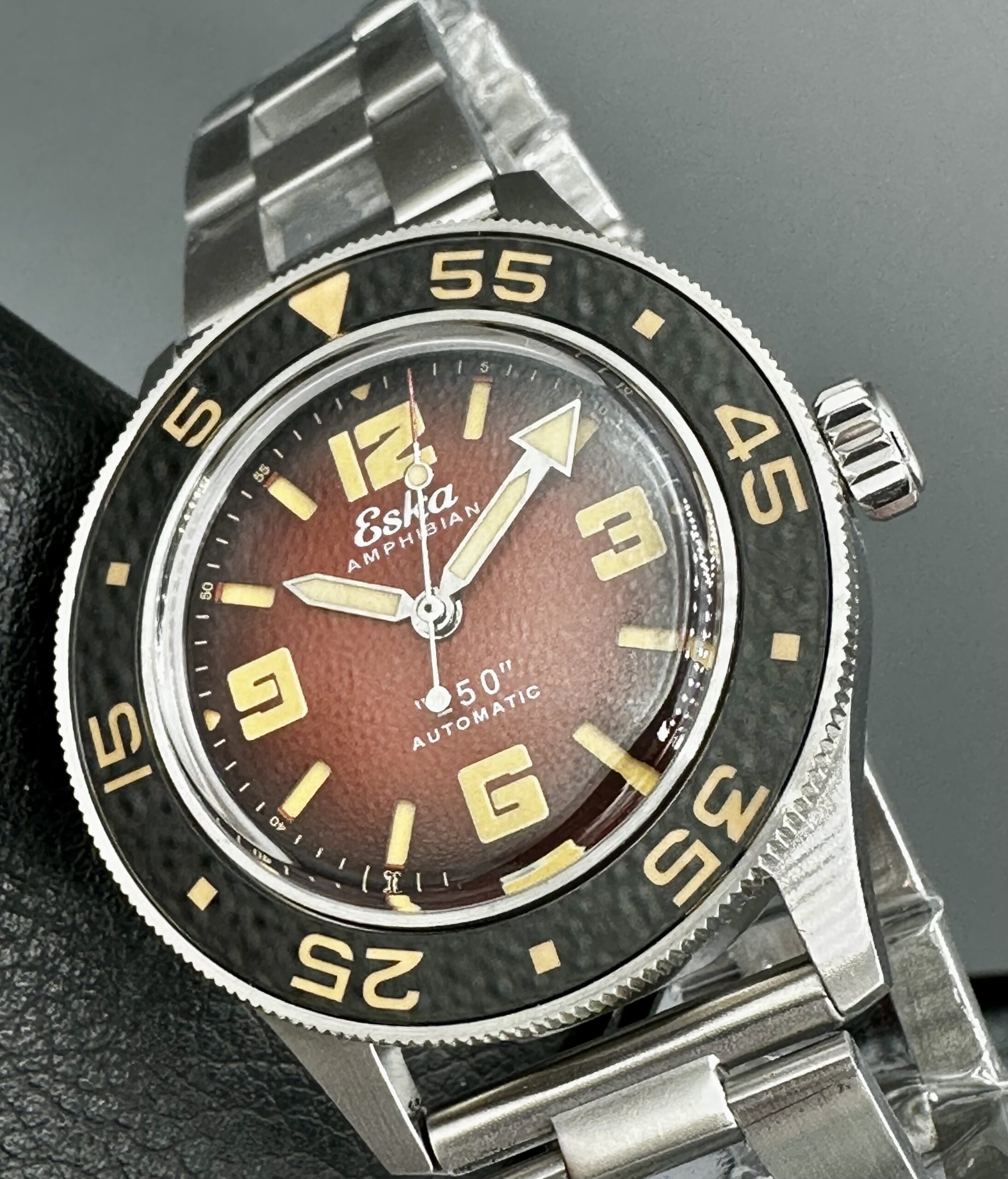 Eska Amphibian Red Viper Limited Edition 136 Pieces 40mm Diver 250m New ...