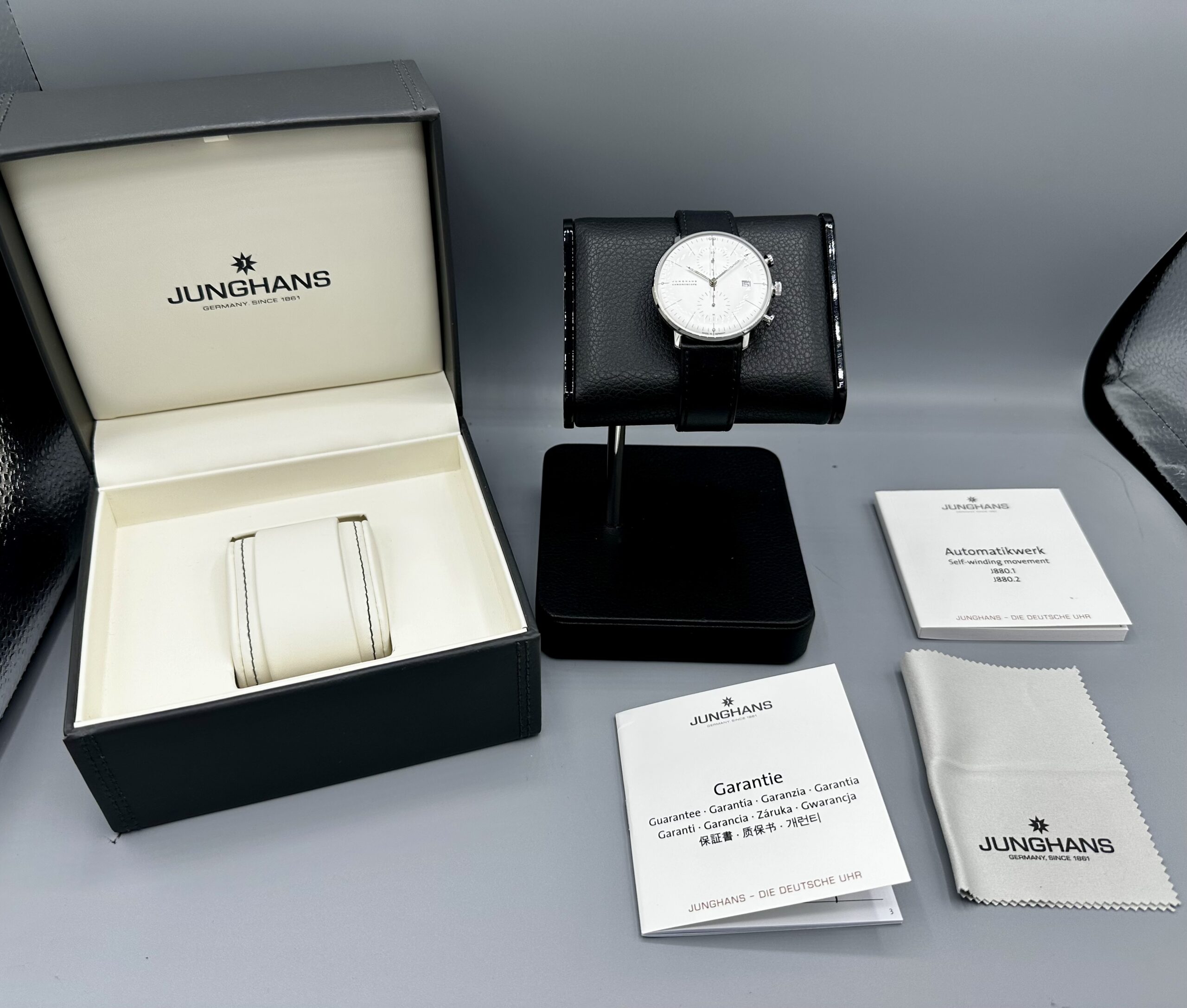 Junghans Max Bill Chronoscope Chronograph 40mm Swiss Automatic New Oct ...