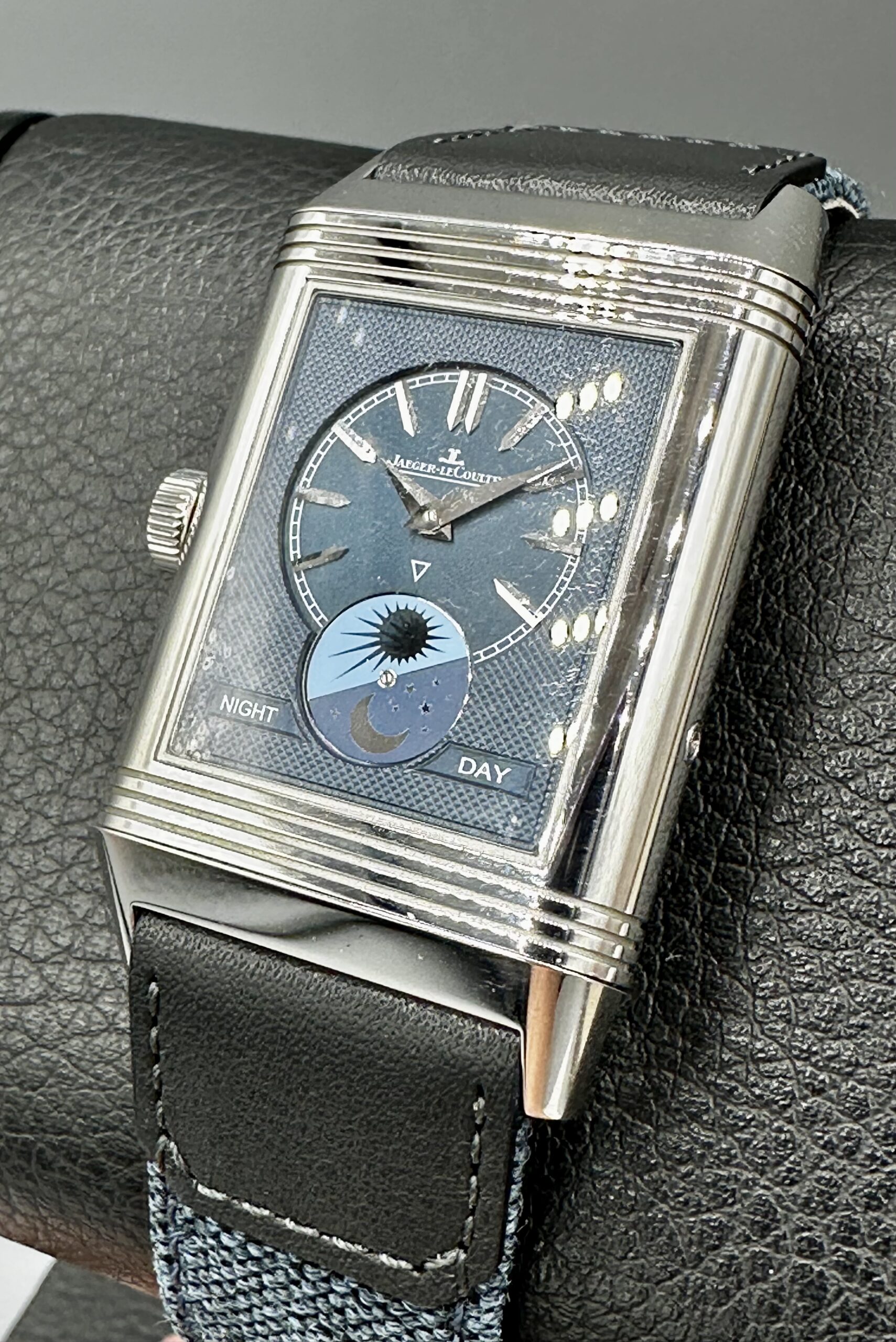 JLC Jaeger-LeCoultre Reverso Tribute Moon Q3958420 Day Night GMT Moon ...