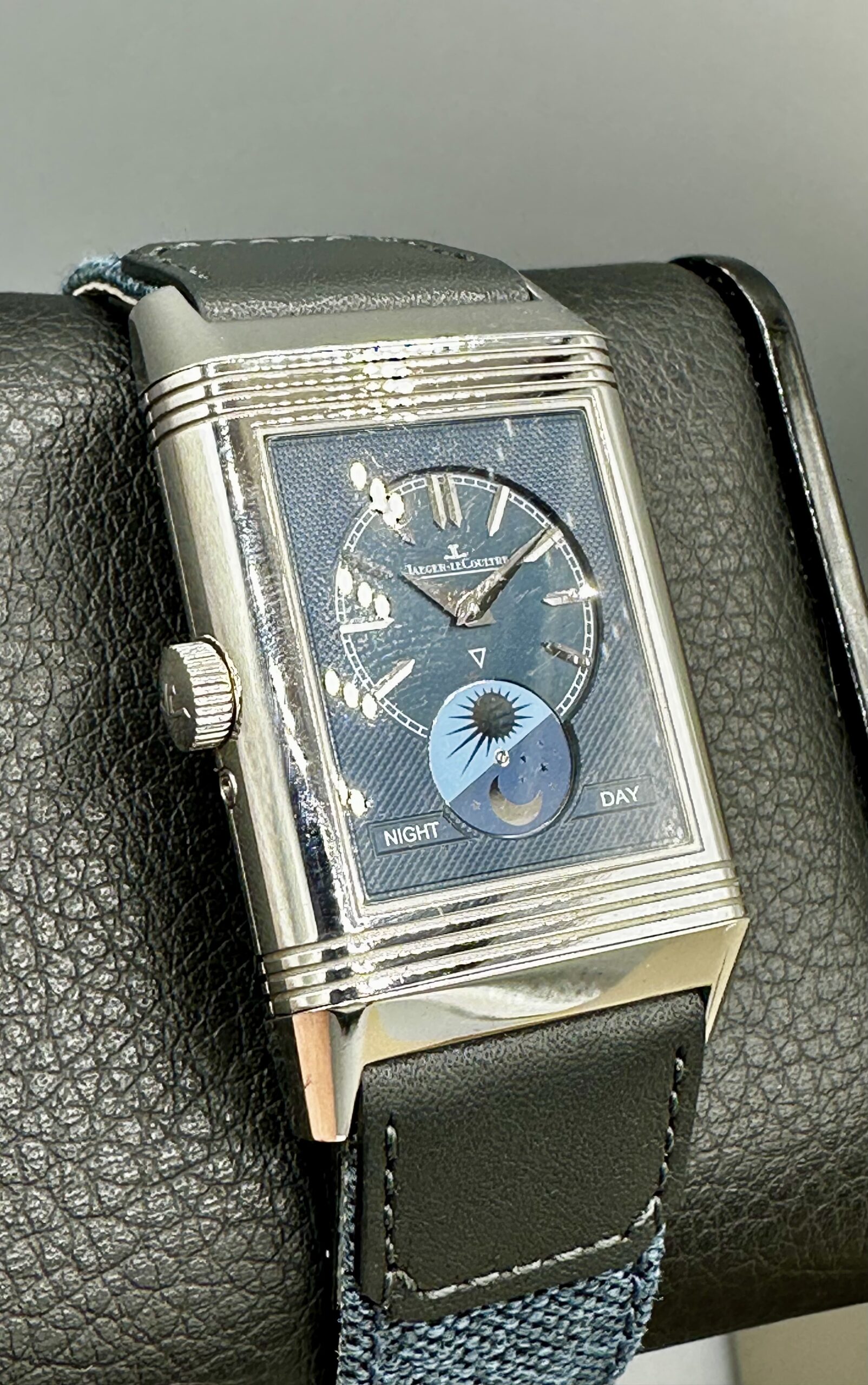 JLC Jaeger-LeCoultre Reverso Tribute Moon Q3958420 Day Night GMT Moon ...