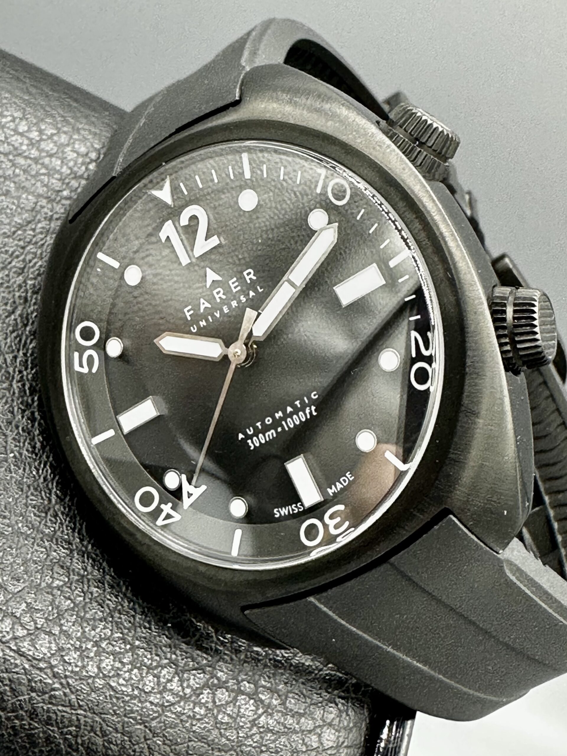 Farer Aqua Compressor Endeavour DLC Titanium DLC Swiss Automatic 41.5mm ...