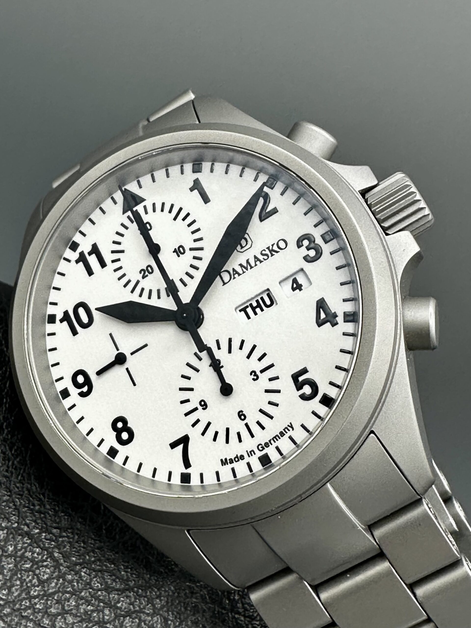 Damasko DC 57 Automatic Chronograph Full Lume Ice Hardened Bracelet ...