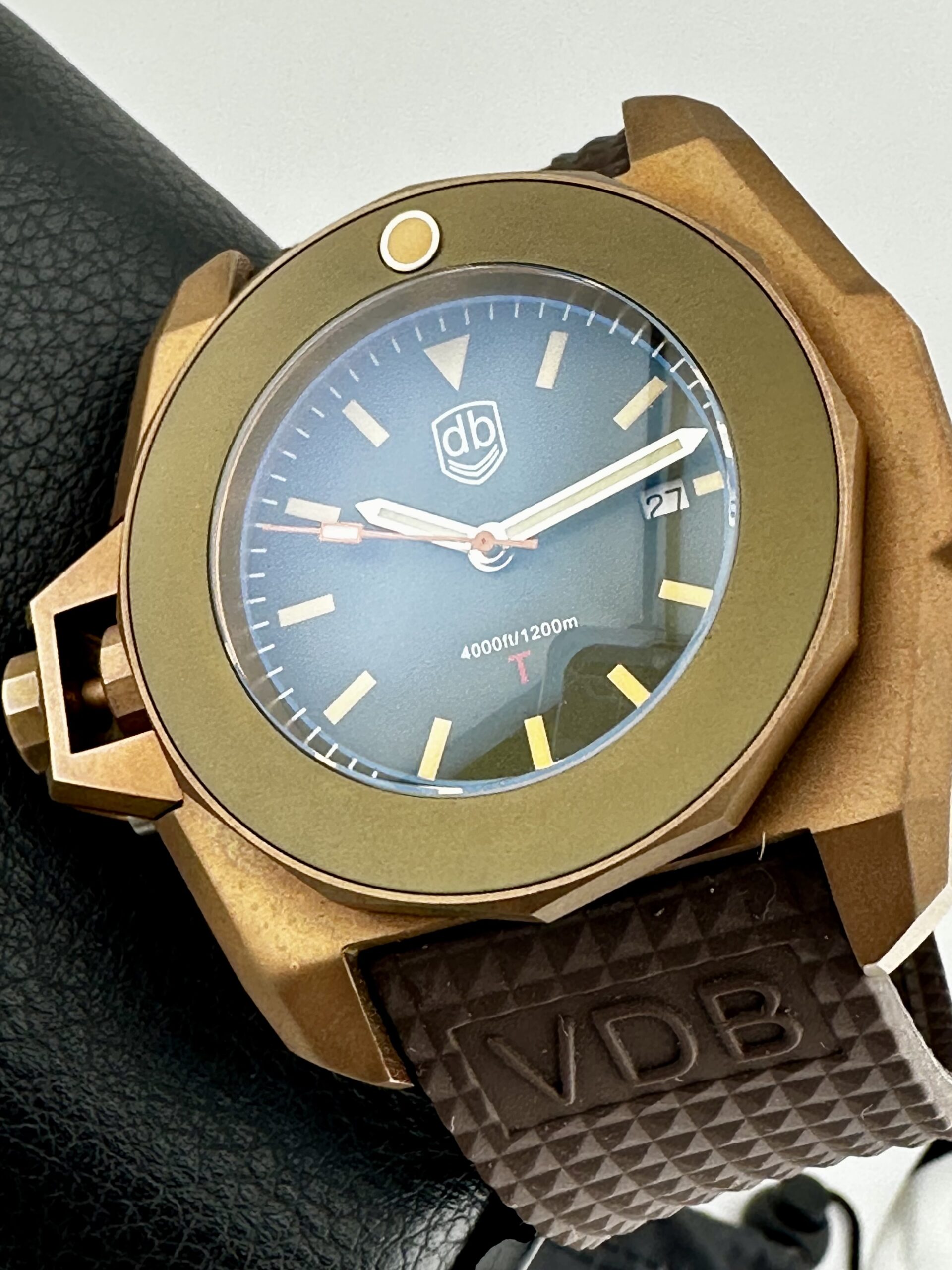 VINTAGE VDB 2024 Timer T BRONZE 1200m DIVER 48mm Swiss Automatic ...