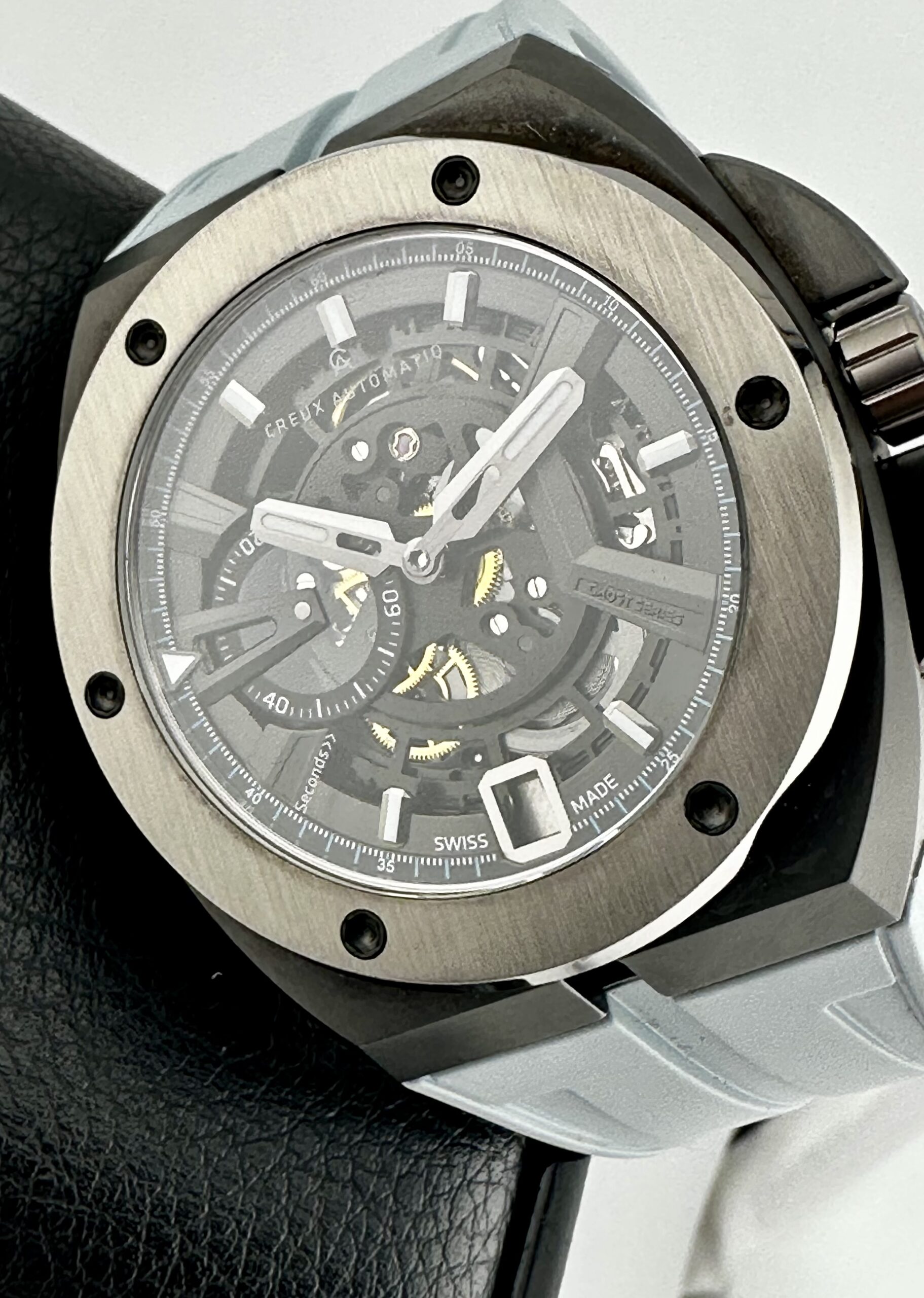Creux Automatiq GHOST V3 EXPLORER Swiss Automatic 45mm Gunmetal PVD CA ...