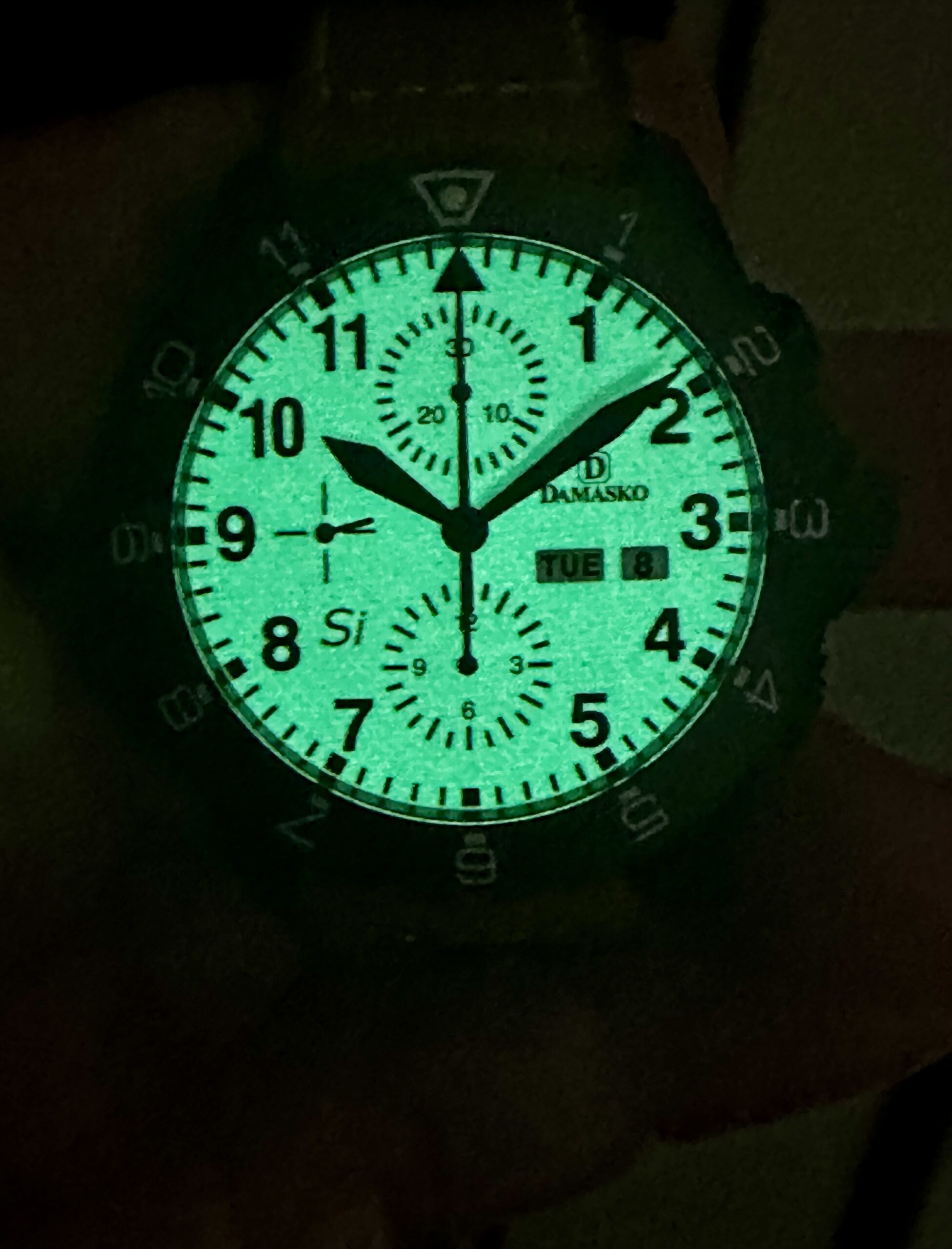 Damasko DC 67 Si Top Automatic Chronograph Full Lume DC67 March 2025 ...