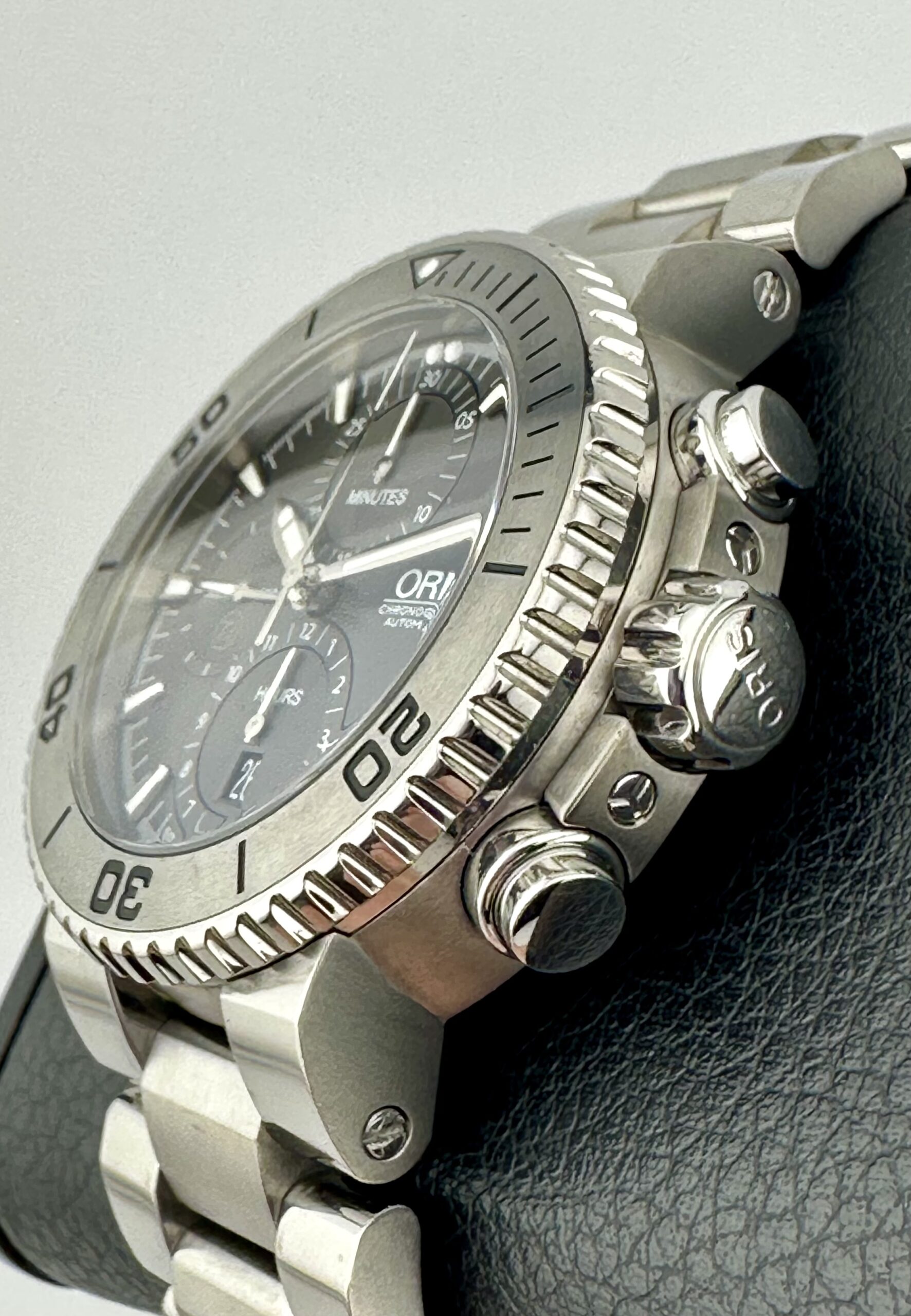 Oris Aquis TITAN Chronograph Titanium 46mm 500m Diver 01 674 7655 7253 ...