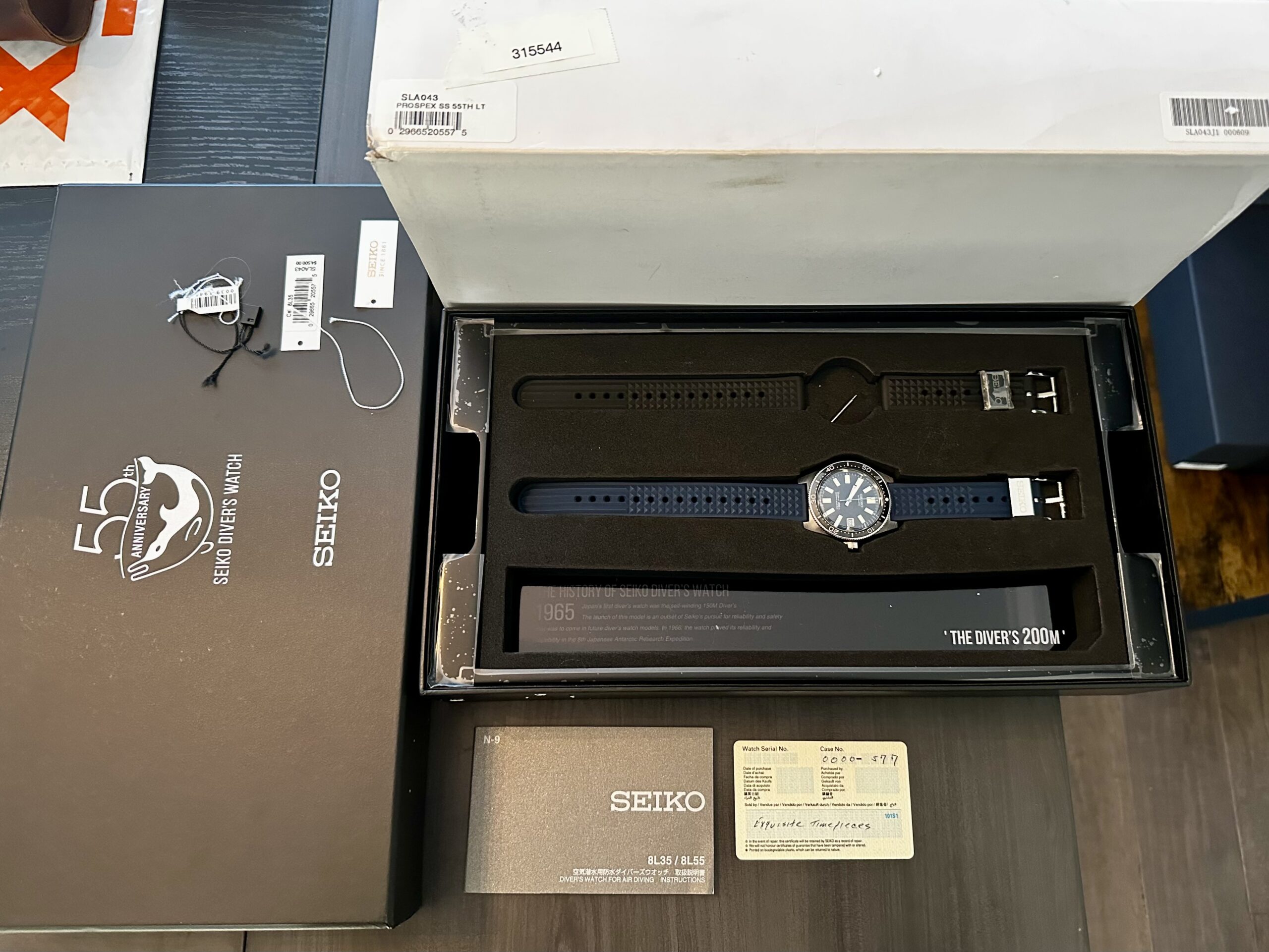 SEIKO PROSPEX 55th Anniversary SLA043 Limited Edition 1965 Diver’s Re ...