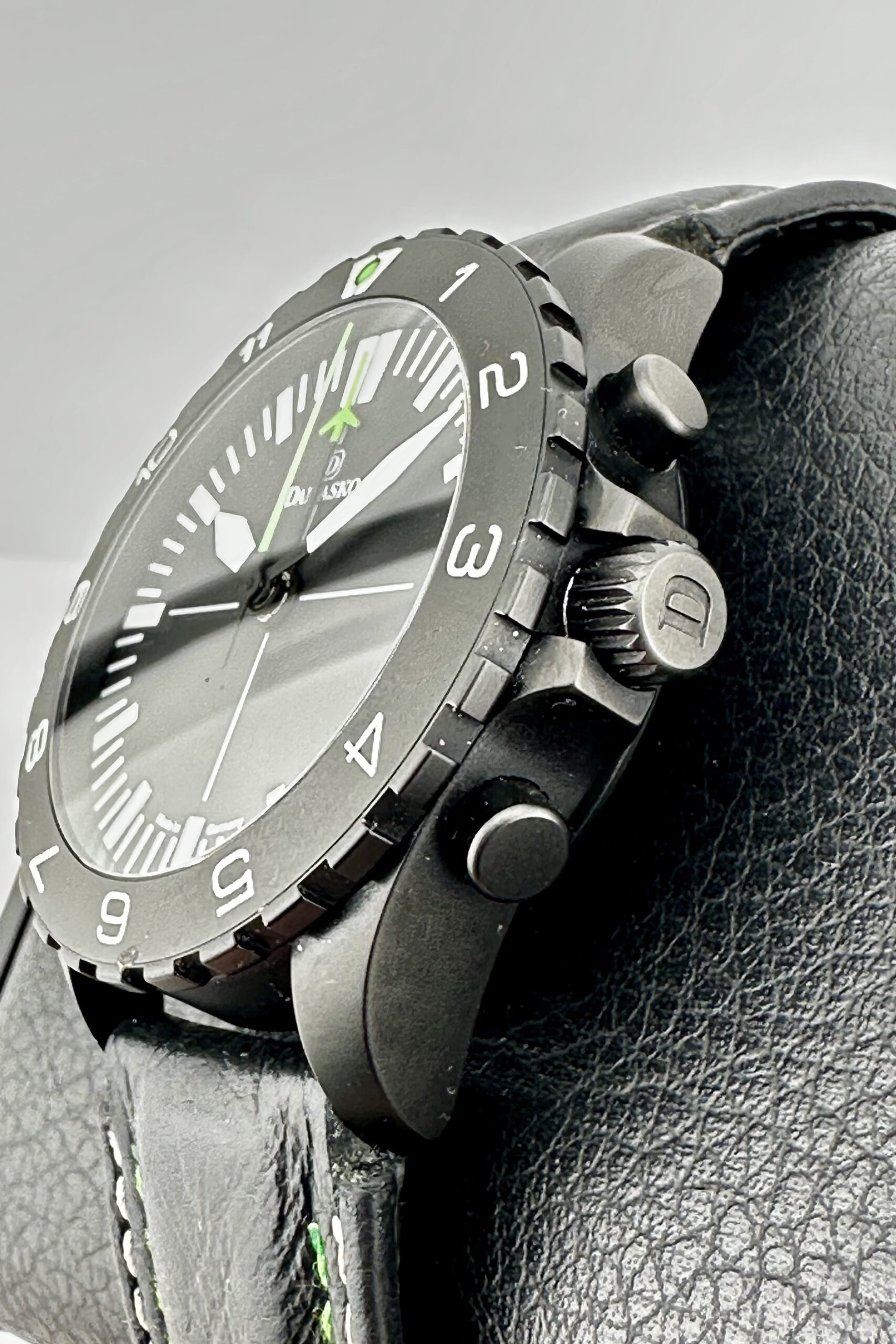 Damasko DC80/2 Black Green Pointer Chronograph 42mm In-House Automatic ...